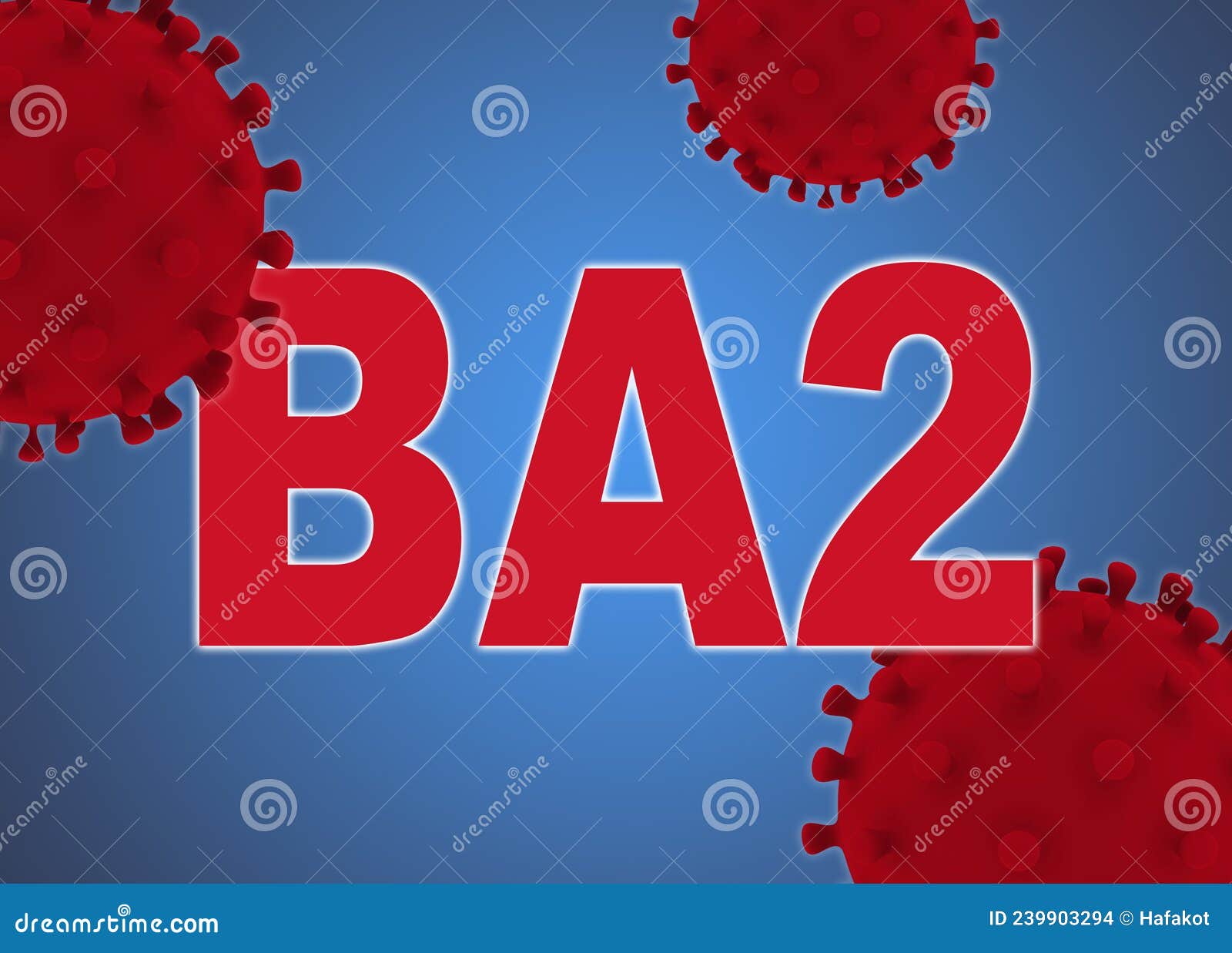 Covid 19 Virus BA2 Variant Render Illustration Stock Illustration ...