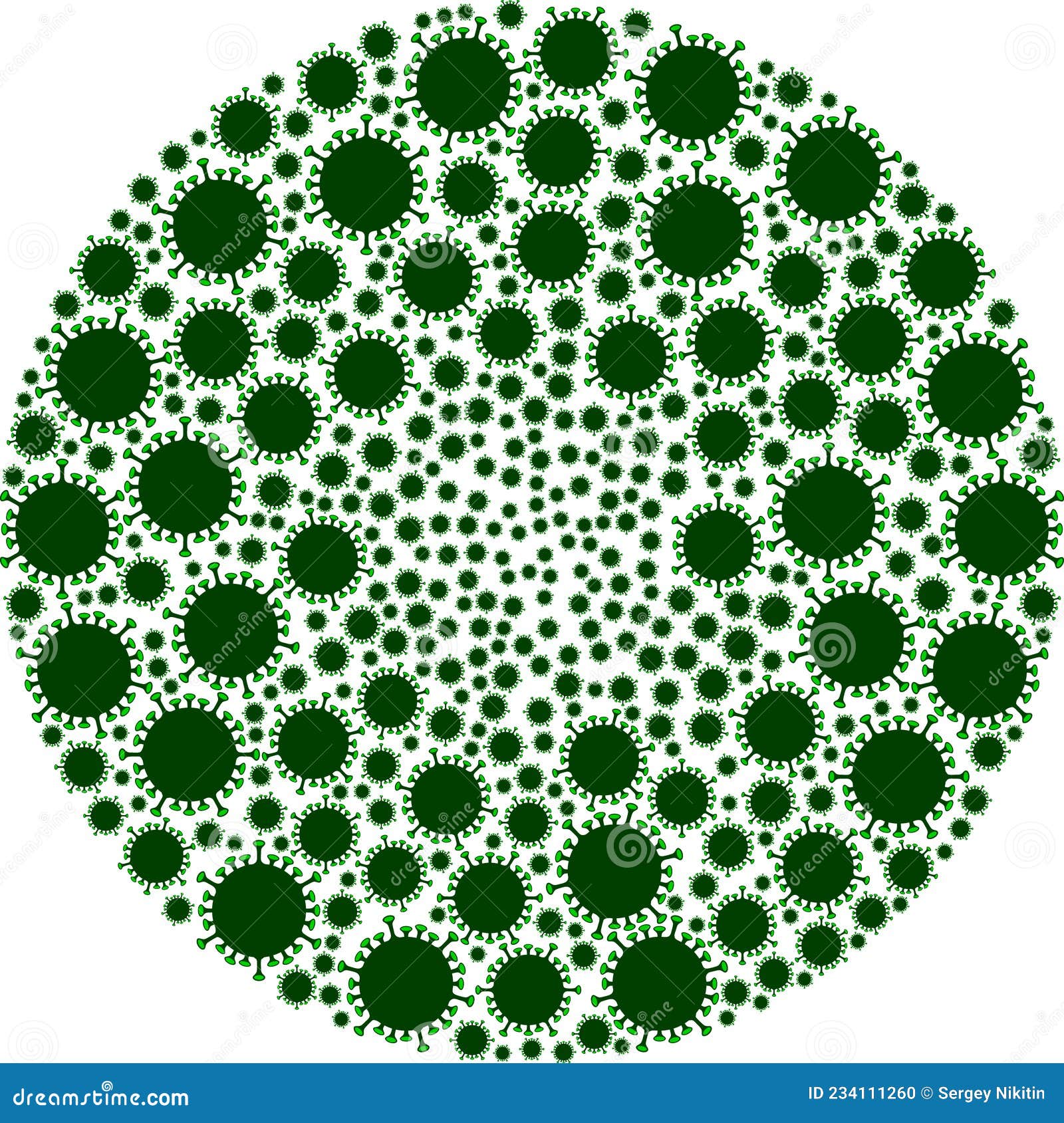 Covid Virus Icon Exploding Round Globula Mosaic Stock Vector ...