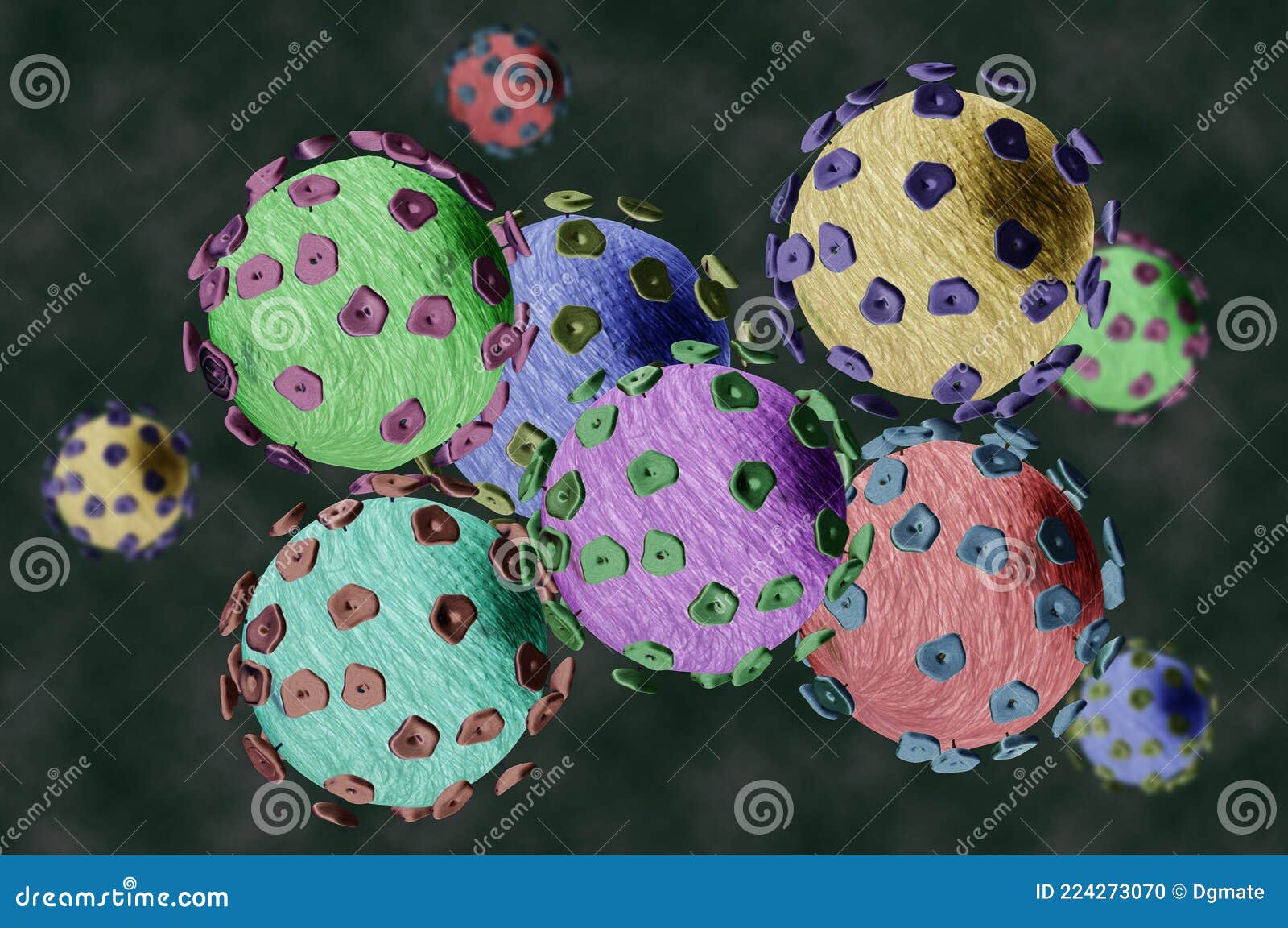 Covid19 Virus Variants stock illustration. Illustration of china ...