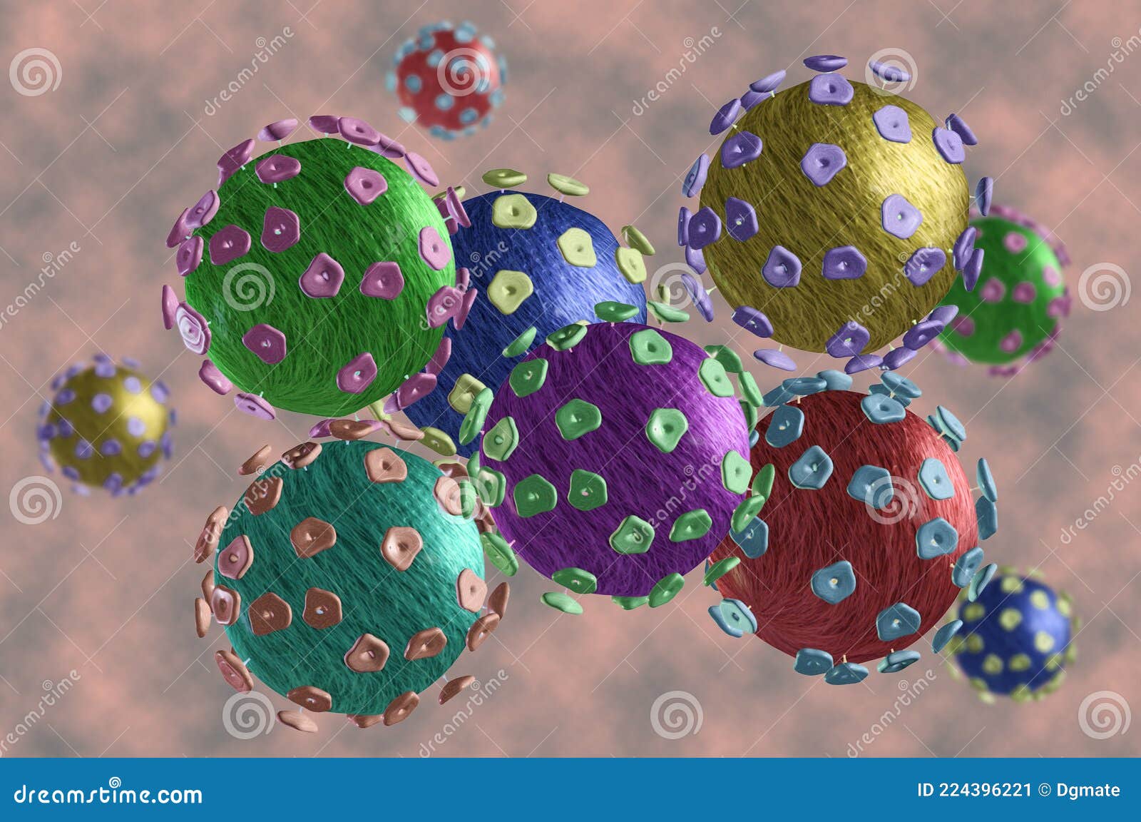 Covid19 Virus Variants stock illustration. Illustration of immunization ...