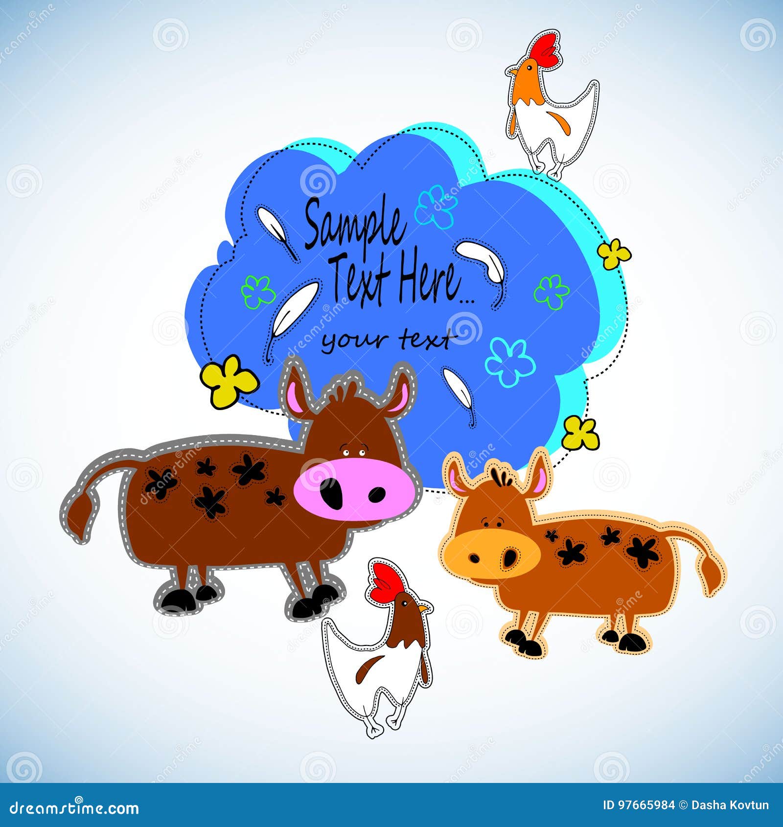 Cow Baby Cute Illustration Vector Animal Cartoon Farm Fun Funny Happy ... Cow Baby Cute Illustration Vector Animal Cartoon Farm Fun Funny Happy ...