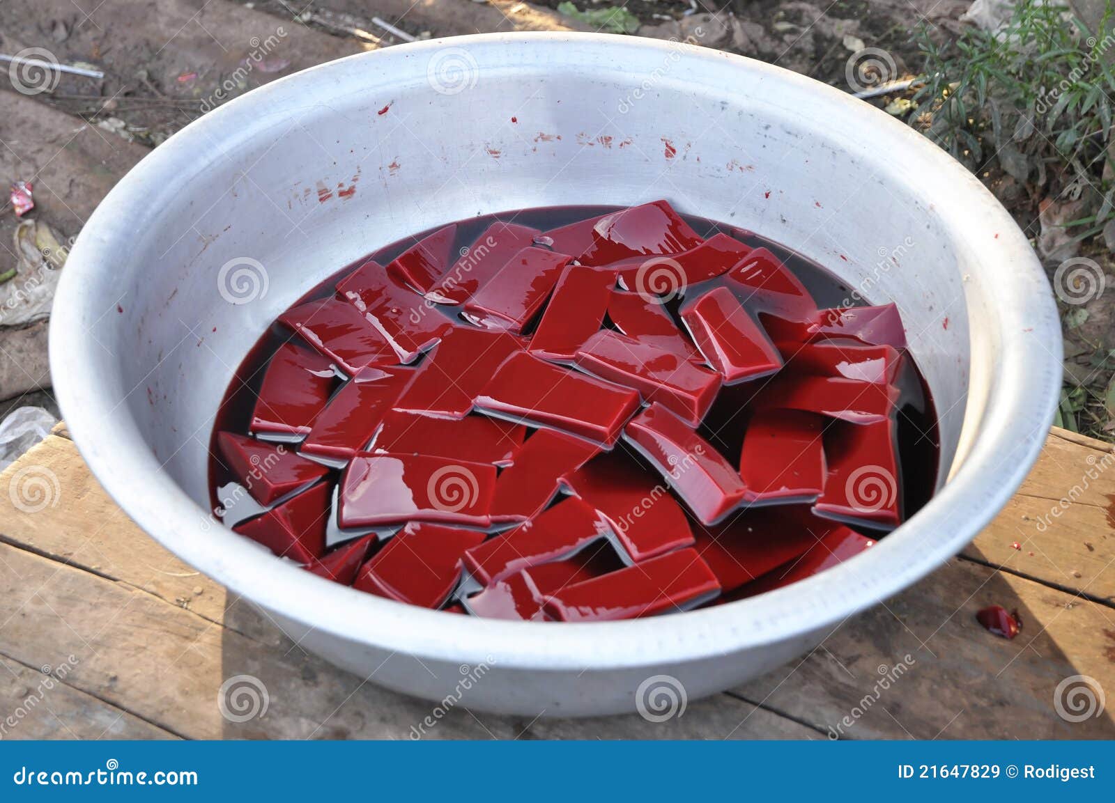 Cow Blood Food Red Float Many Stock Image - Image of food, background ...