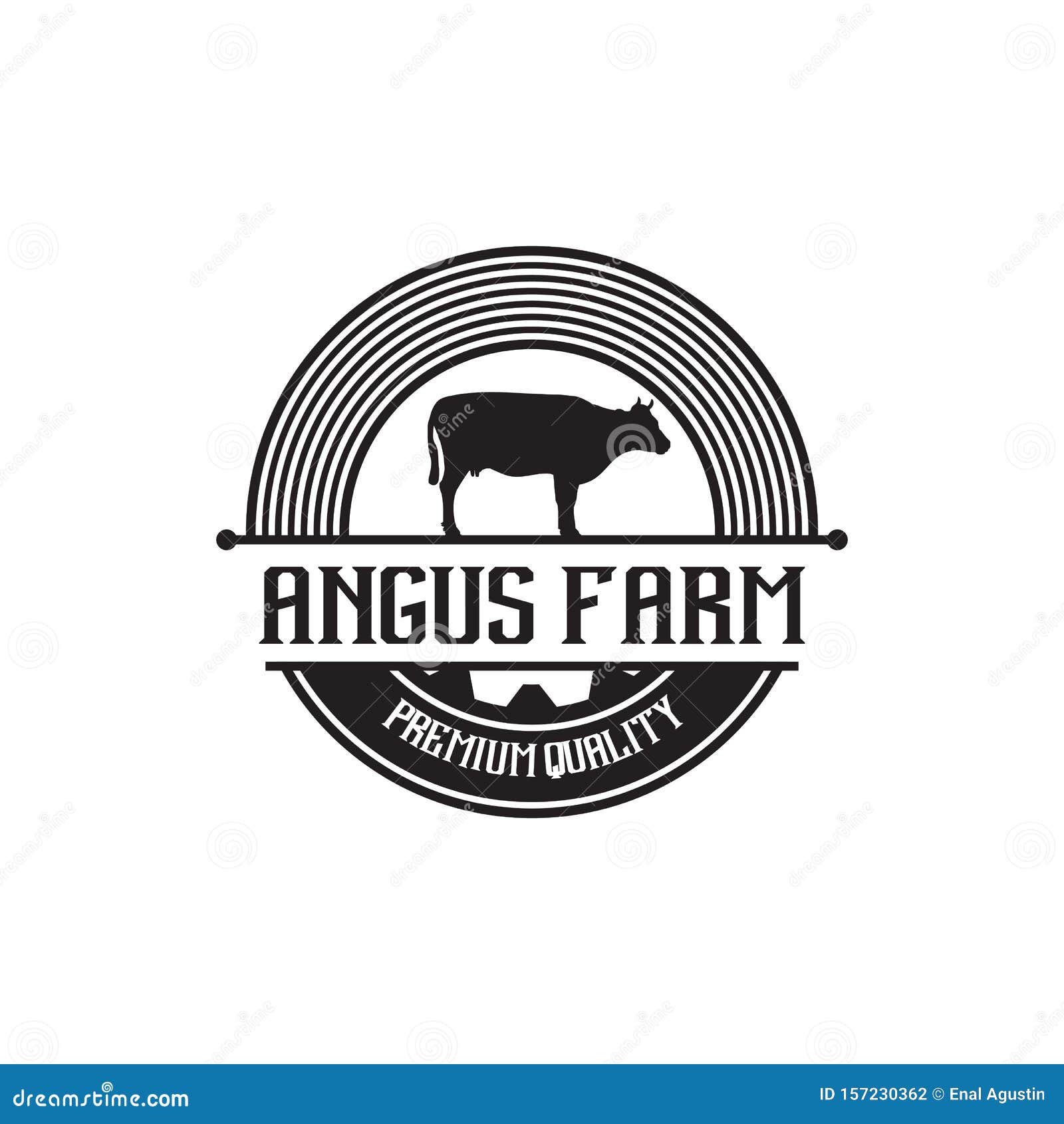 Cow Cattle Logo Design Vector Template Stock Vector - Illustration of ...