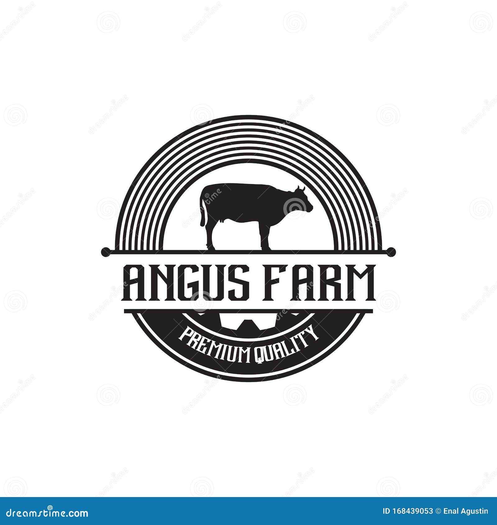 Cow Cattle Logo Design Vector Template Editorial Stock Photo ...