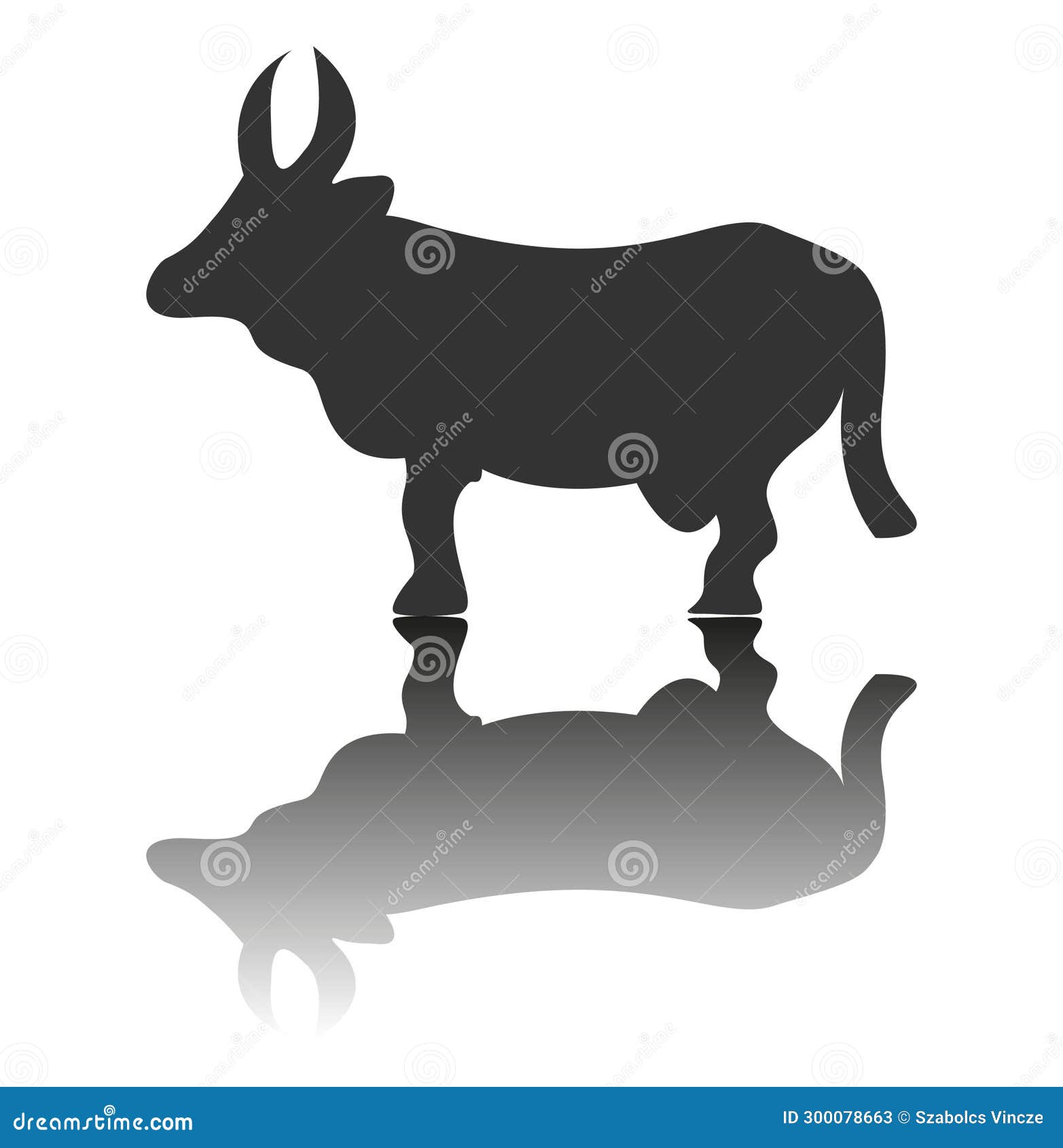 Cow, Cattle silhouette stock illustration. Illustration of group ...