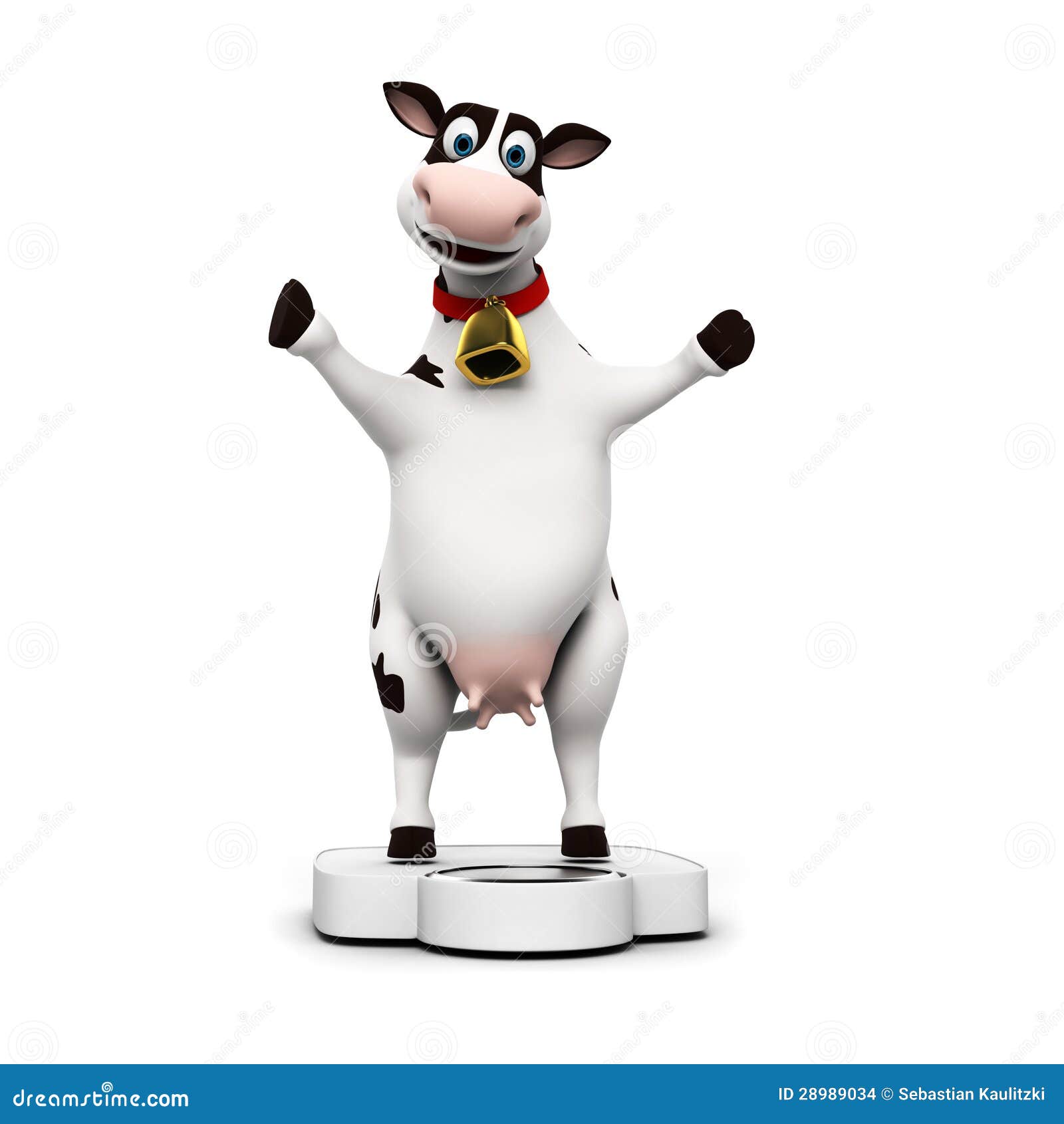 Cow character stock illustration. Illustration of grass - 28989034