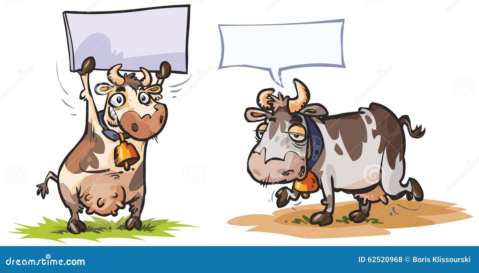 Cow characters. stock vector. Illustration of isolated - 62520968