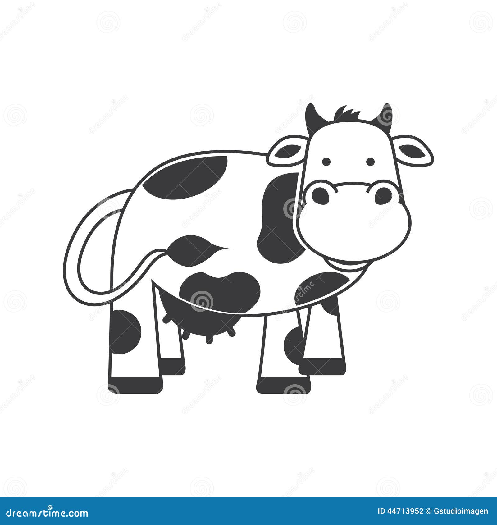 Cow design stock vector. Illustration of livestock, female - 44713952