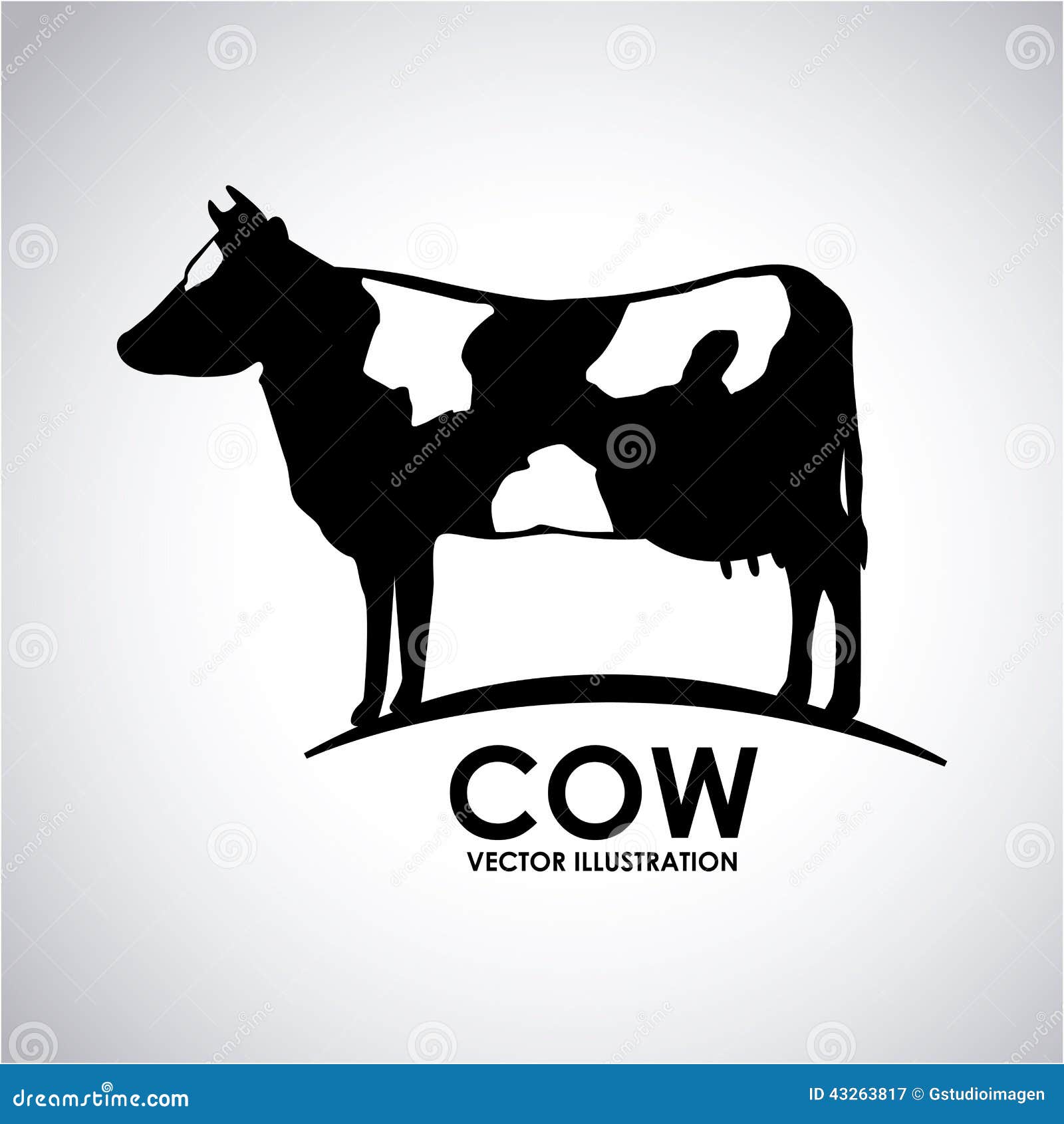 Cow design stock vector. Illustration of agriculture - 43263817