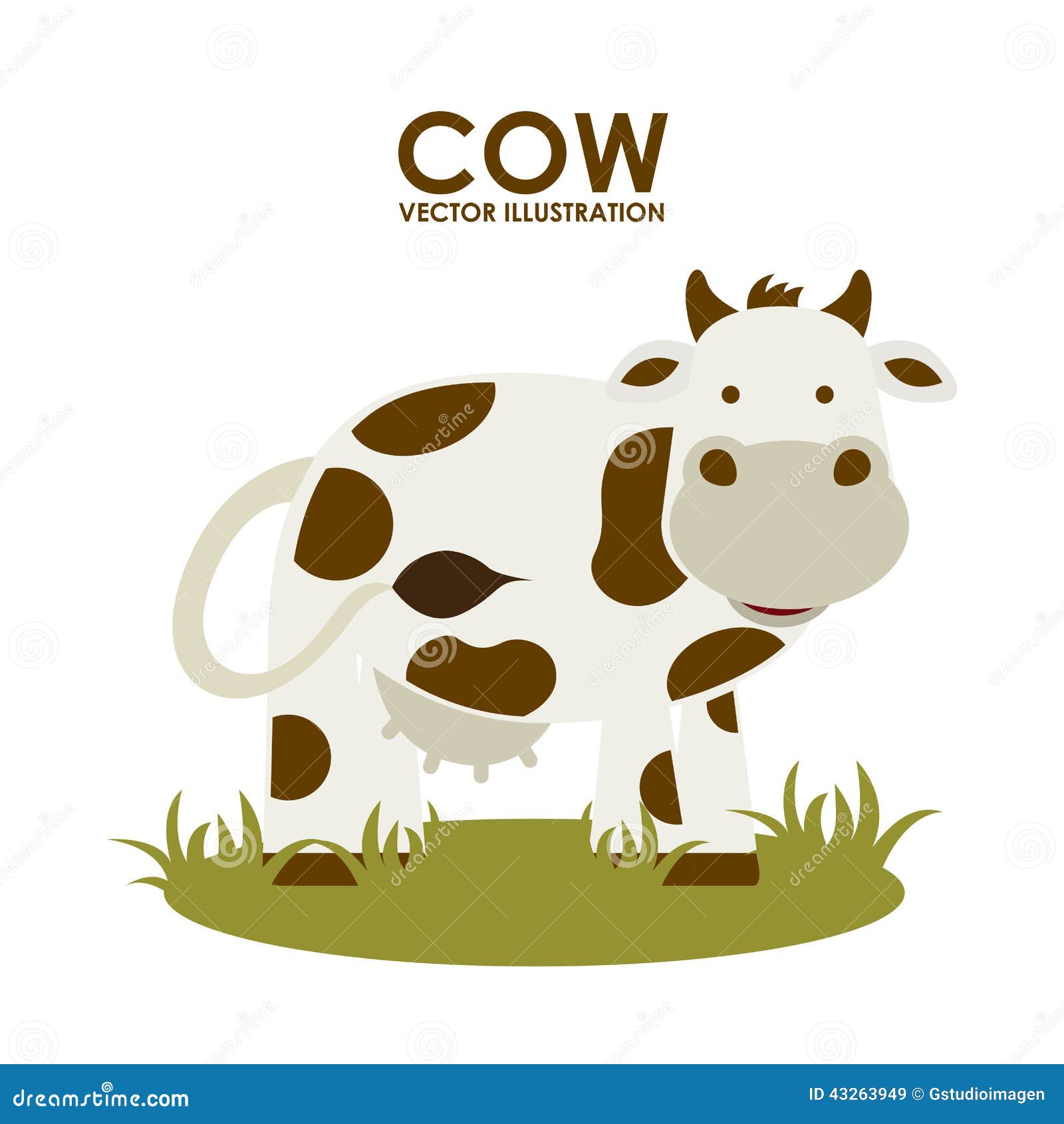 Cow design stock vector. Illustration of bovine, creativity - 43263949