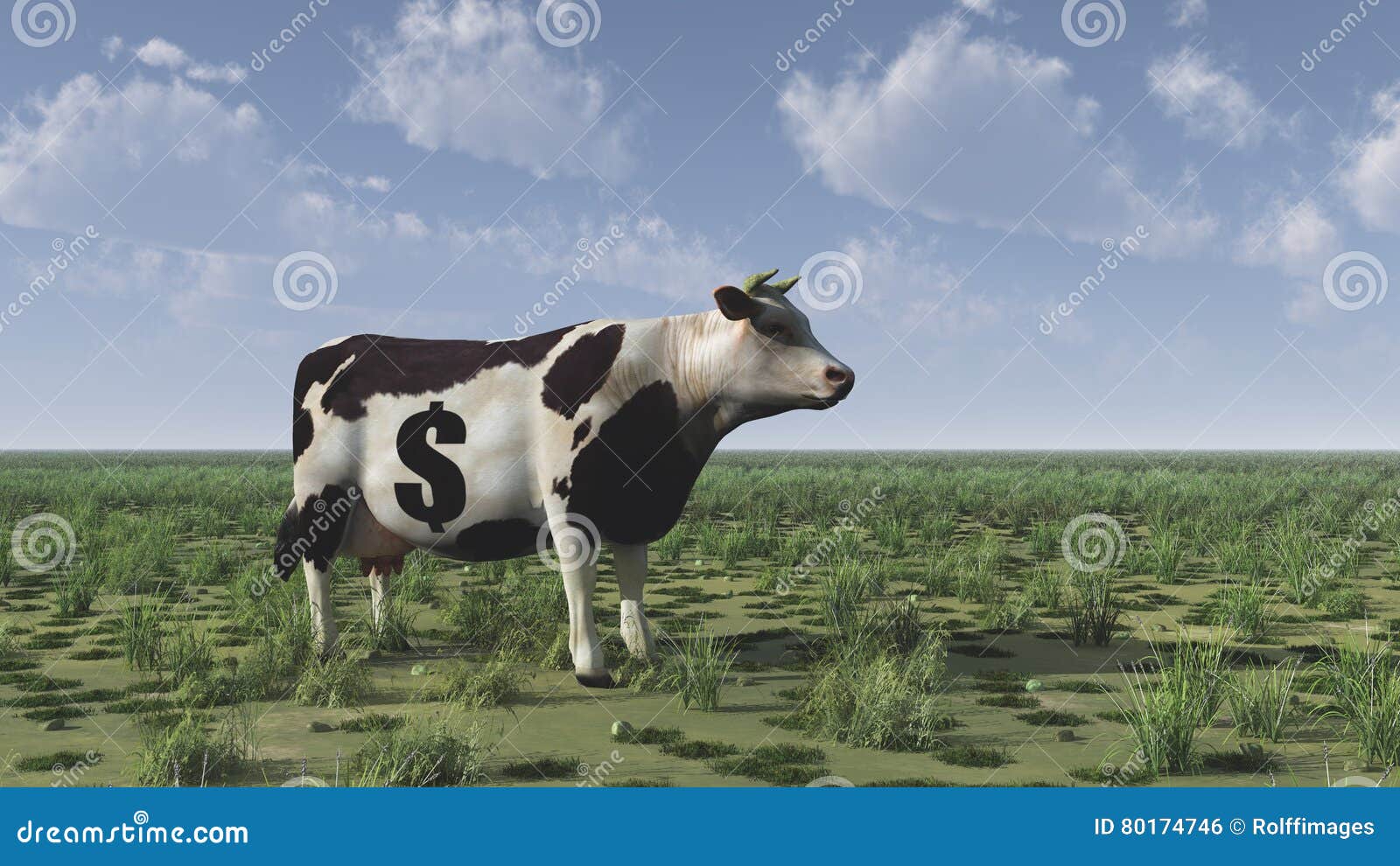 Cow stock illustration. Illustration of fields, animals - 80174746