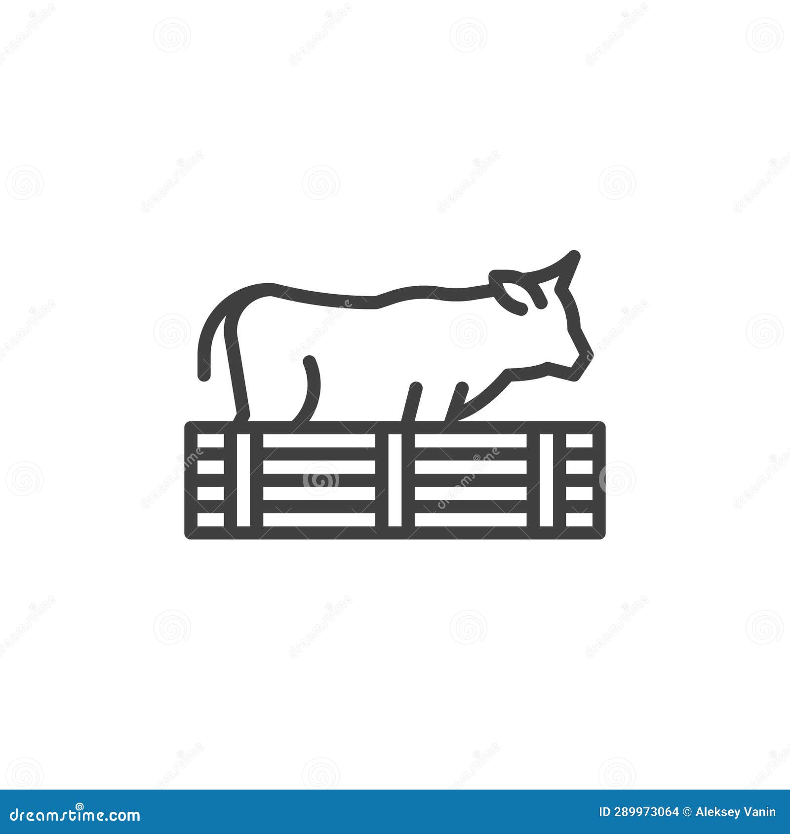 Paddock Outline Vector Icon. Thin Line Black Paddock Icon, Flat Vector ...