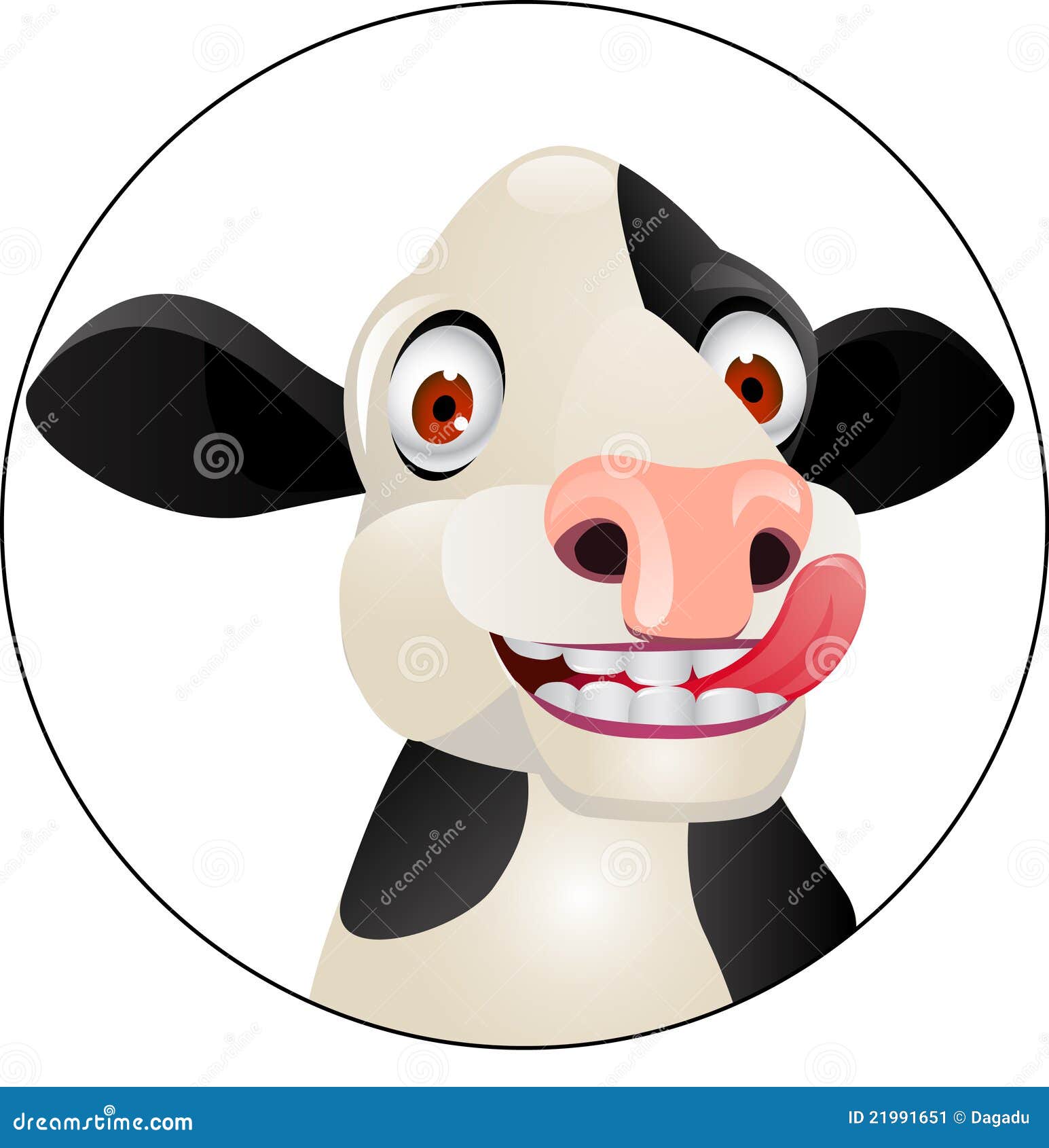 Cow head stock vector. Illustration of childhood, country - 21991651