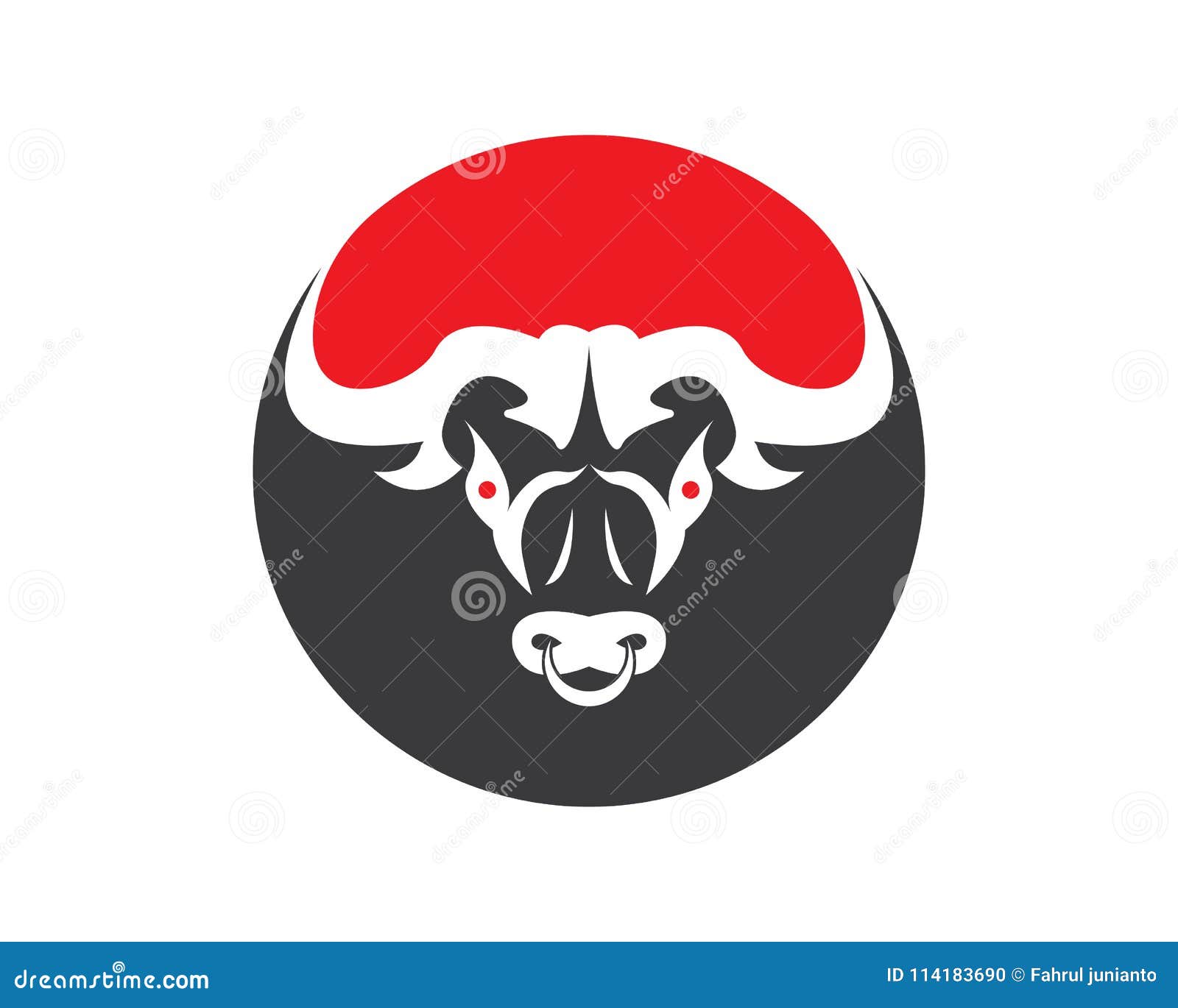 Cow Head Icon Logo Design Vector Illustration Stock Vector ...