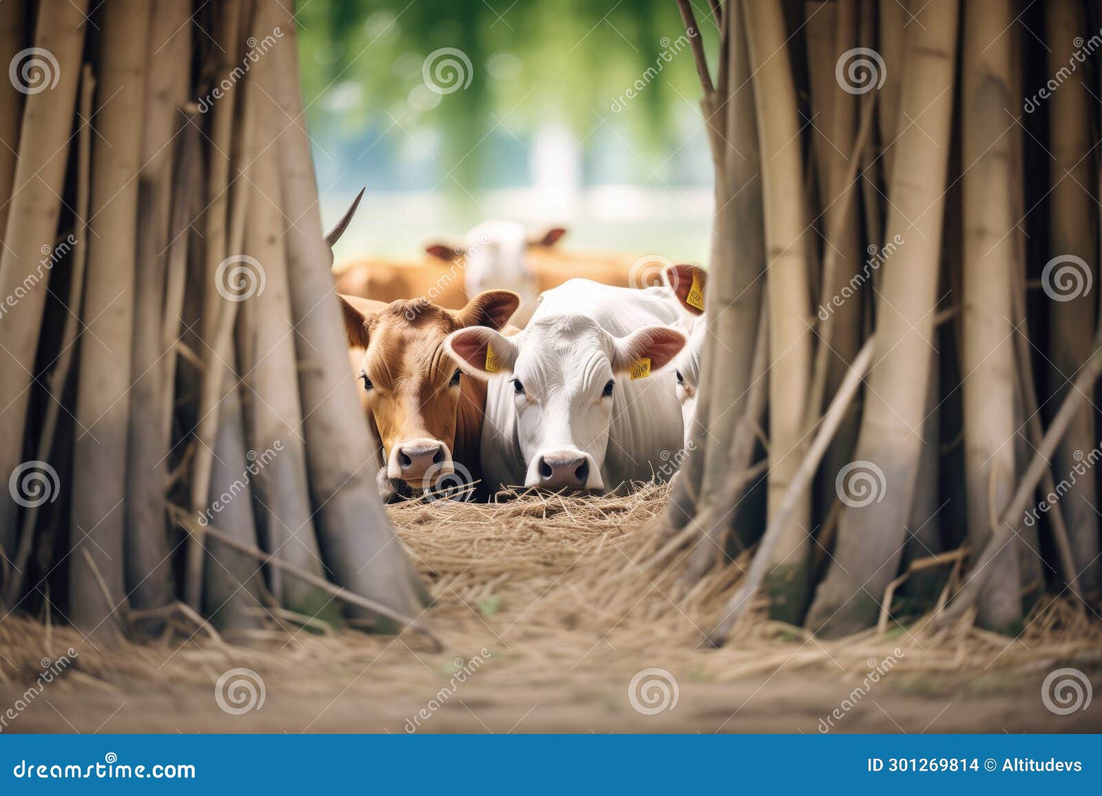 Cow Herd Huddled Together in Shady Spot Stock Photo - Image of animals ...