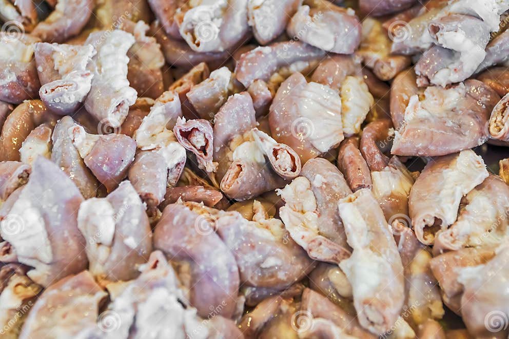 The Cow Intestines in dish stock photo. Image of intestine - 102491658