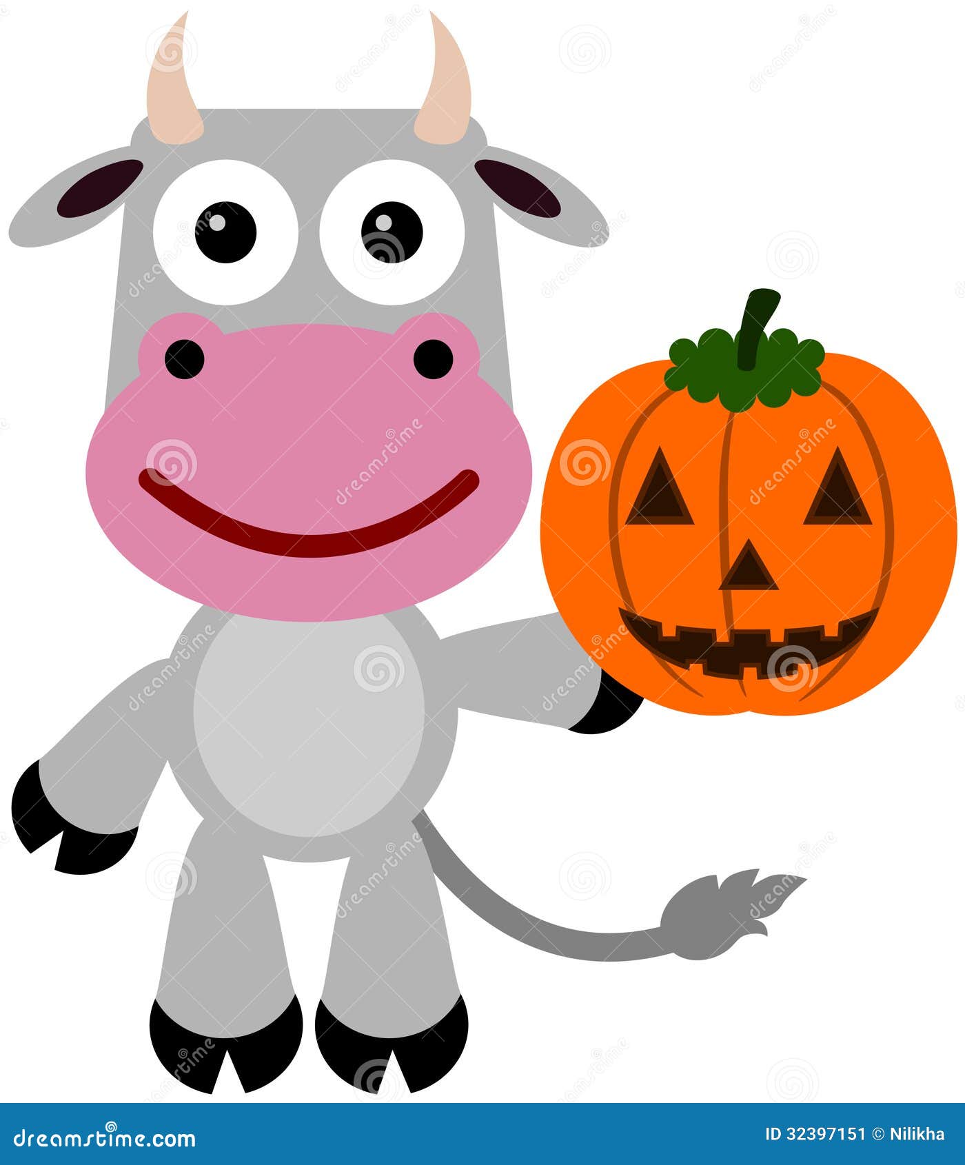 Cow jack stock illustration. Illustration of pumpkin - 32397151
