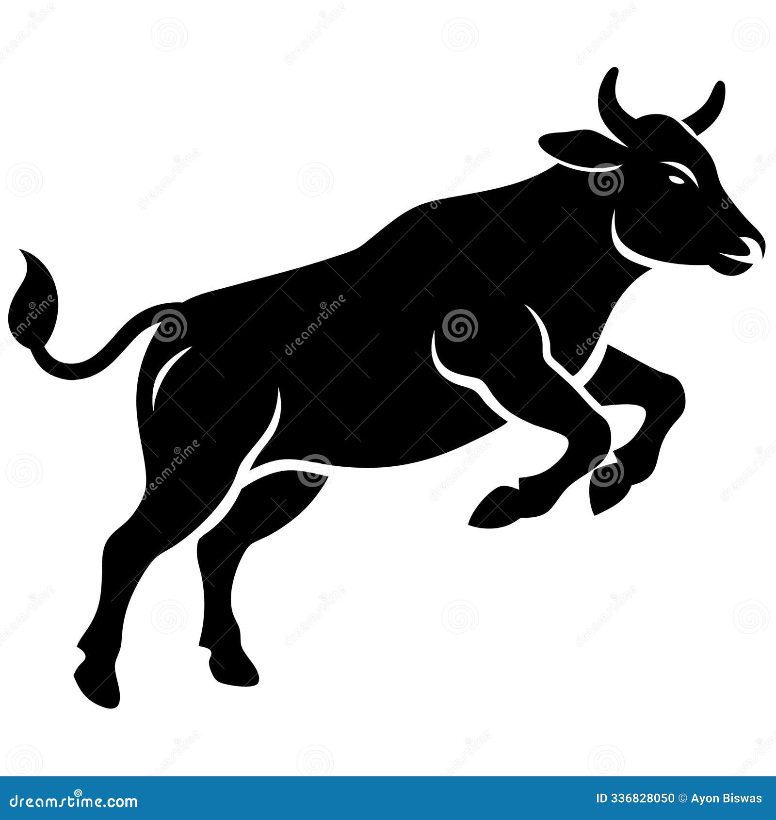 Cow jumping stock illustration. Illustration of figure - 336828050