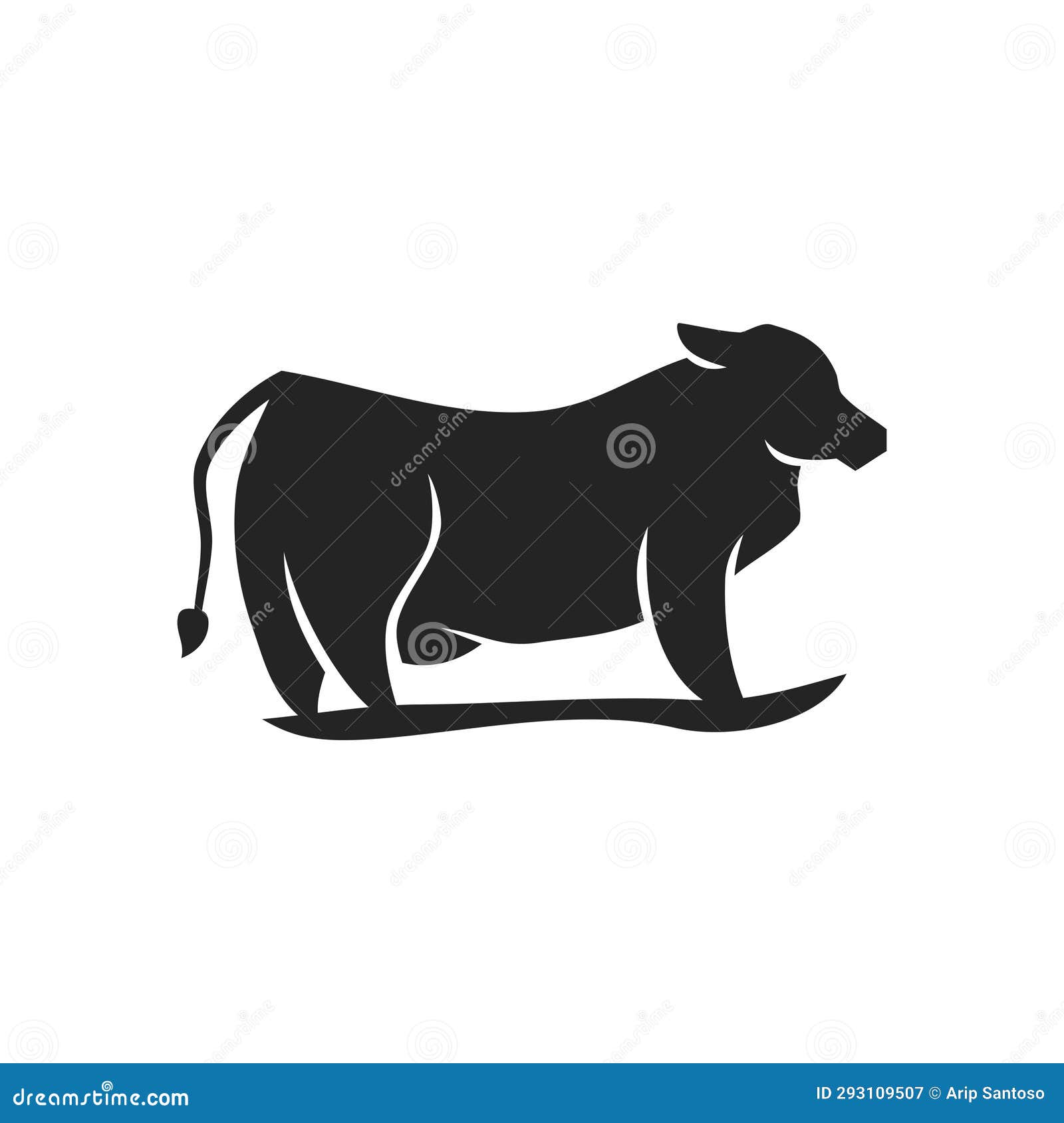 Cow Logo Template Isolated. Brand Identity. Icon Abstract Vector ...