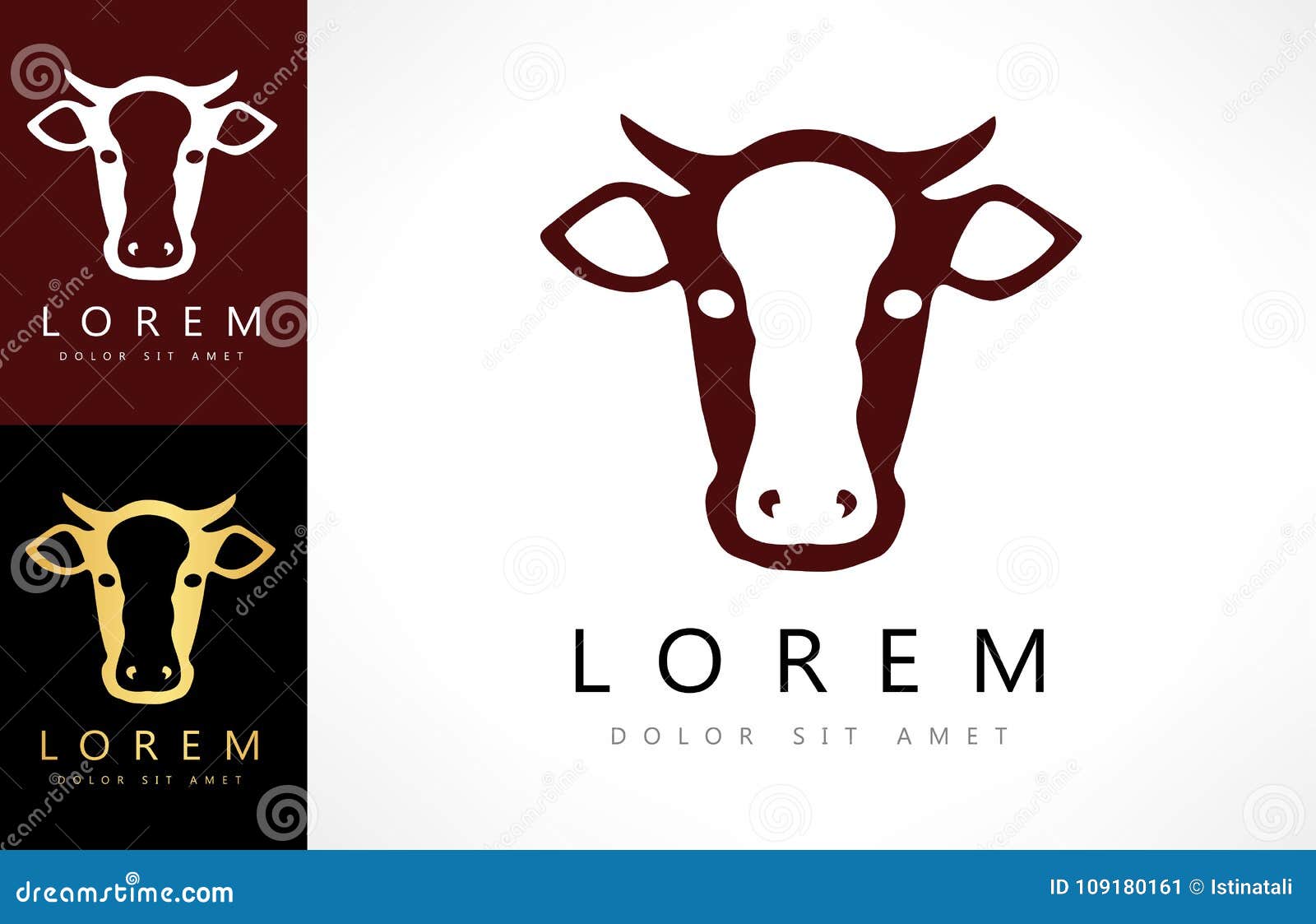 Cow logo vector stock vector. Illustration of farm, template - 109180161