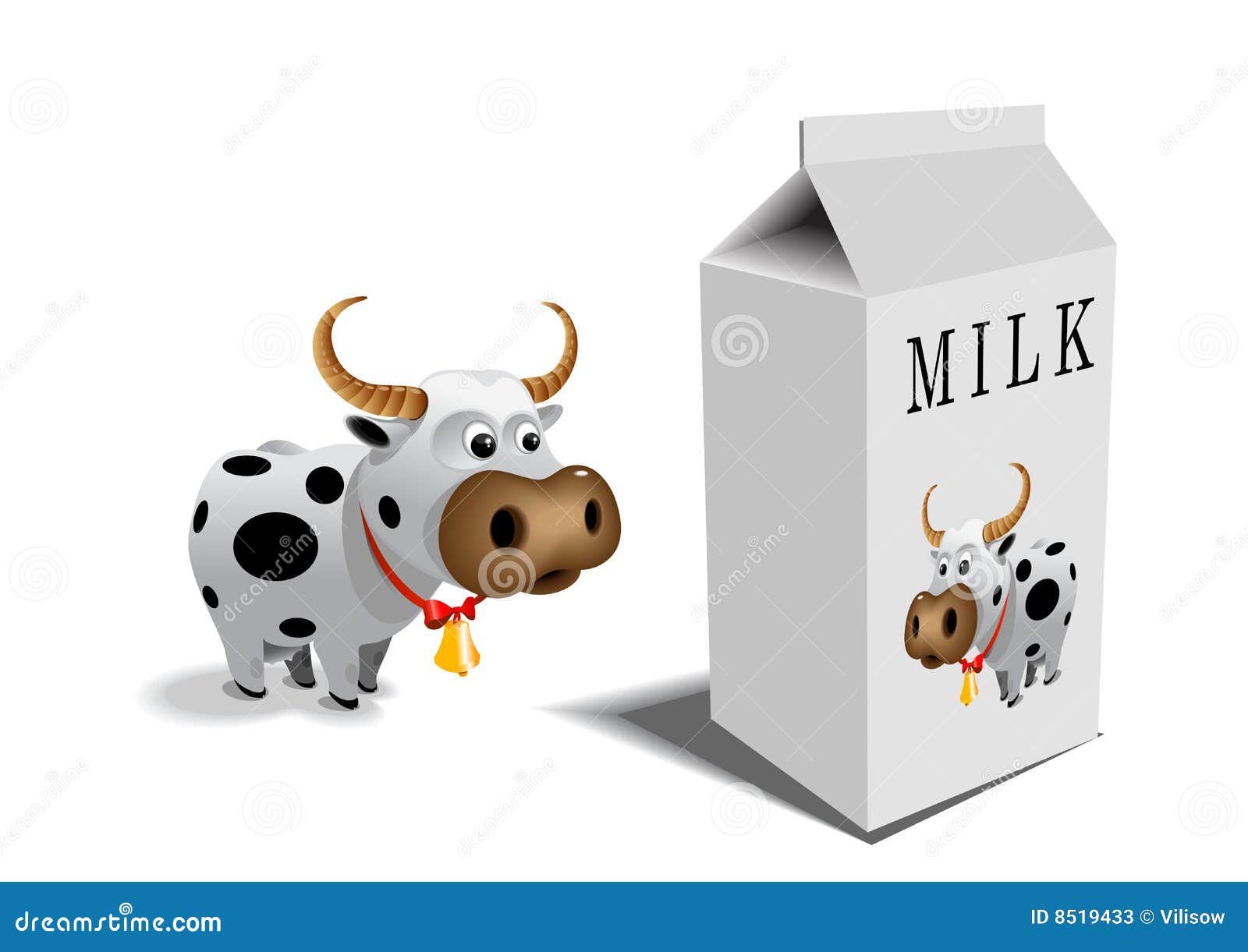 Cow Milk Carton