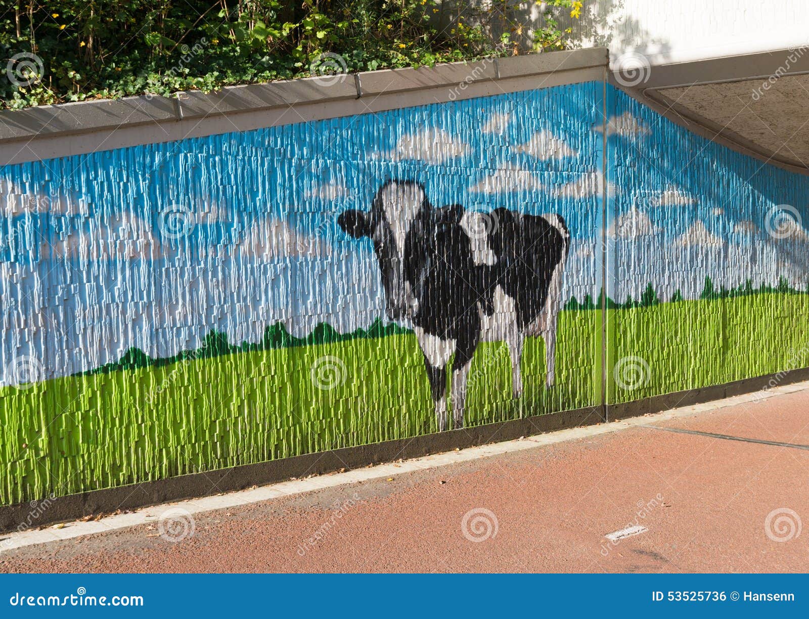 Cow mural editorial photo. Image of creative, vintage - 53525736