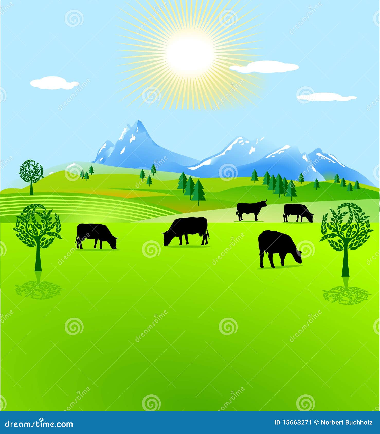 Pasture Cartoons, Illustrations & Vector Stock Images - 56207 Pictures ...