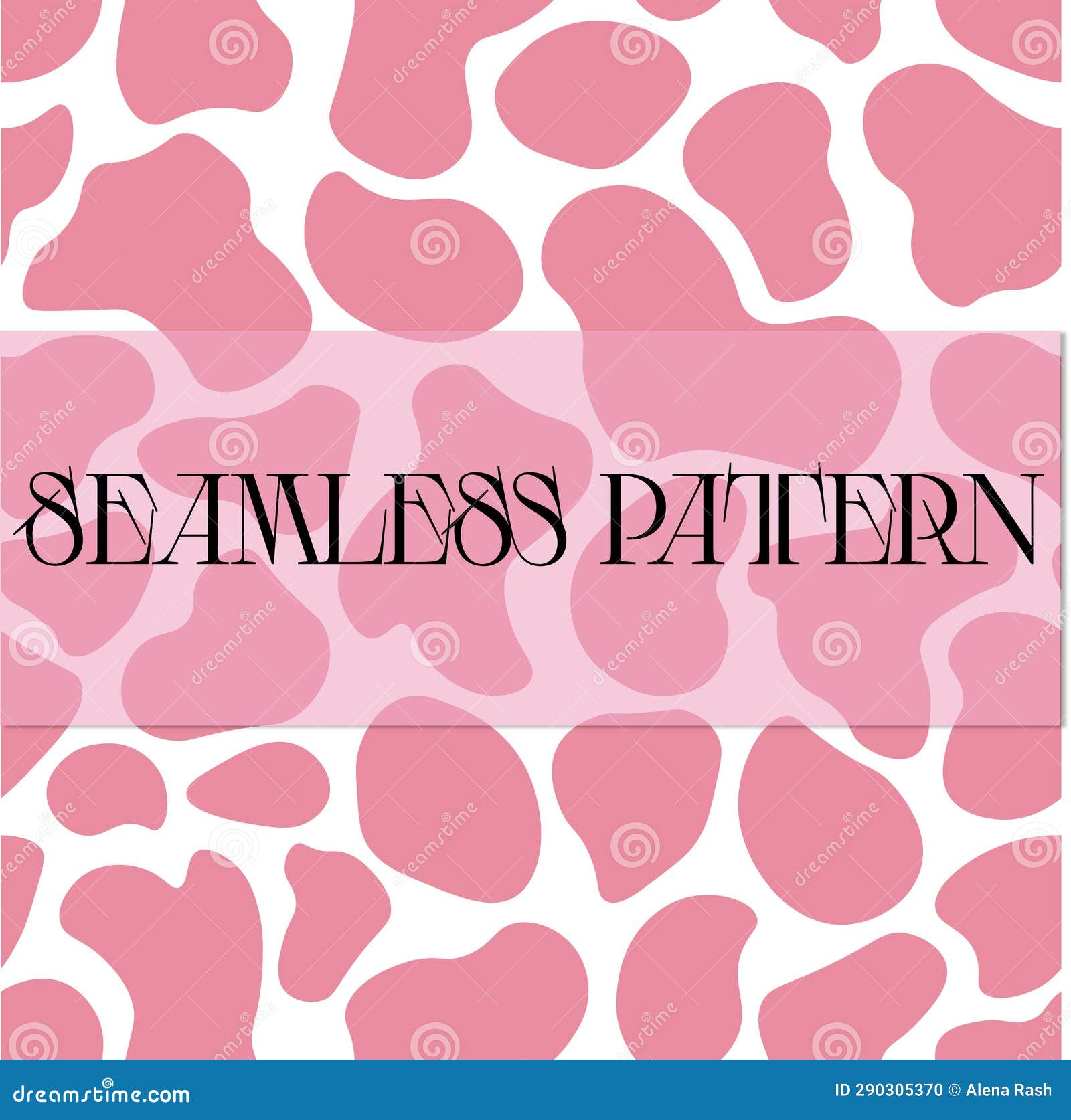 COW Seamless PATTERN PINK Animalistic Animal Cows Pet Cottage Print ...