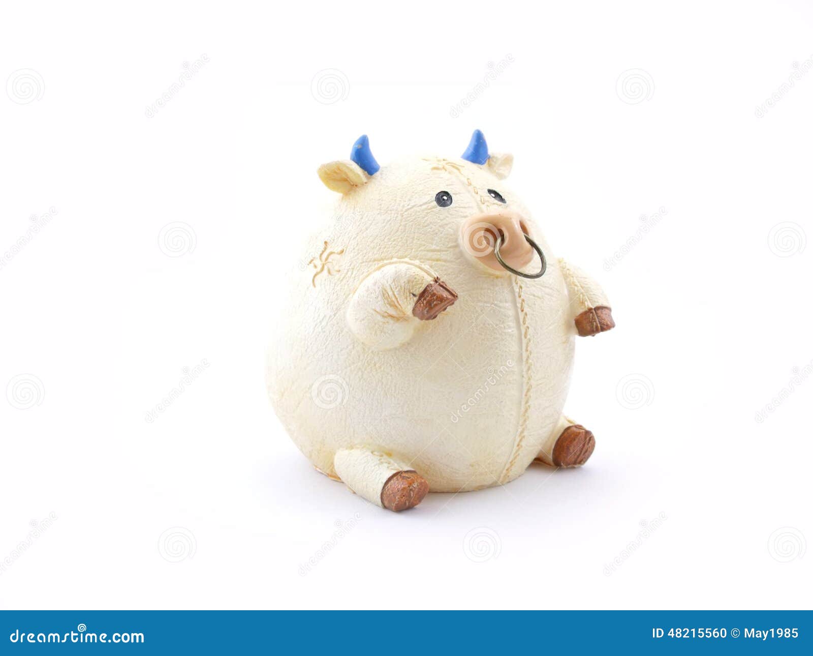 Cow piggy bank stock photo. Image of piggy, business - 48215560