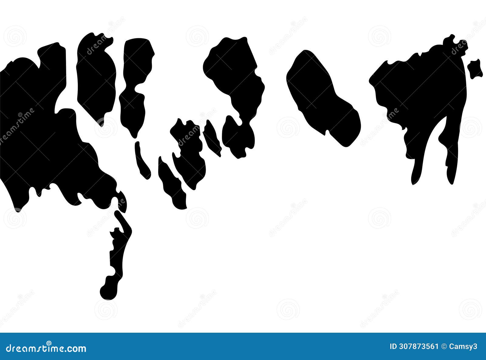 Cow Print Holstein Friesian Black and White Vector Illustration ...