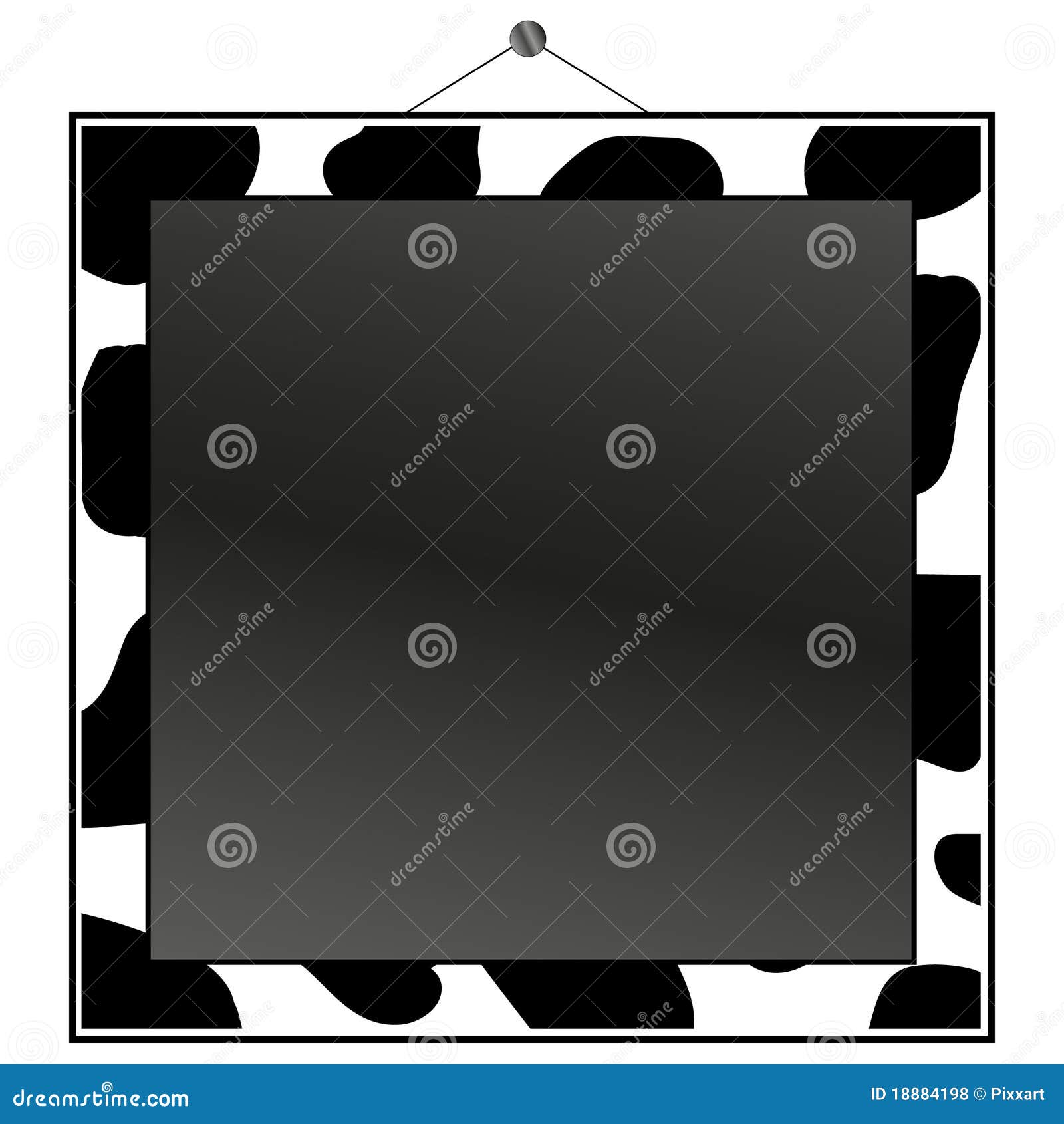 Cow print frame stock vector. Illustration of border - 18884198