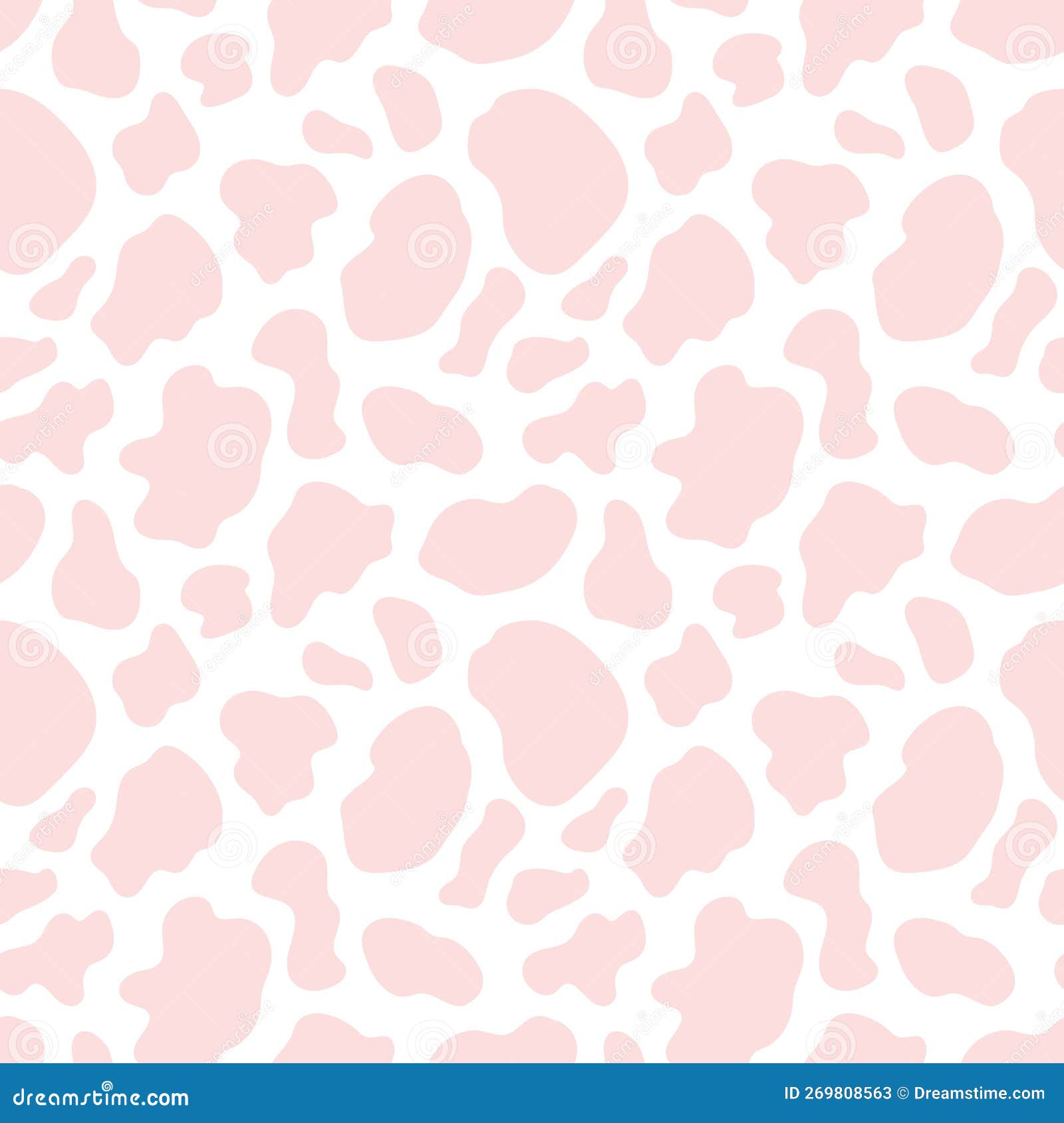 Cow Print Vector Seamless Pattern Design, Abstract Seamless Animal Skin ...