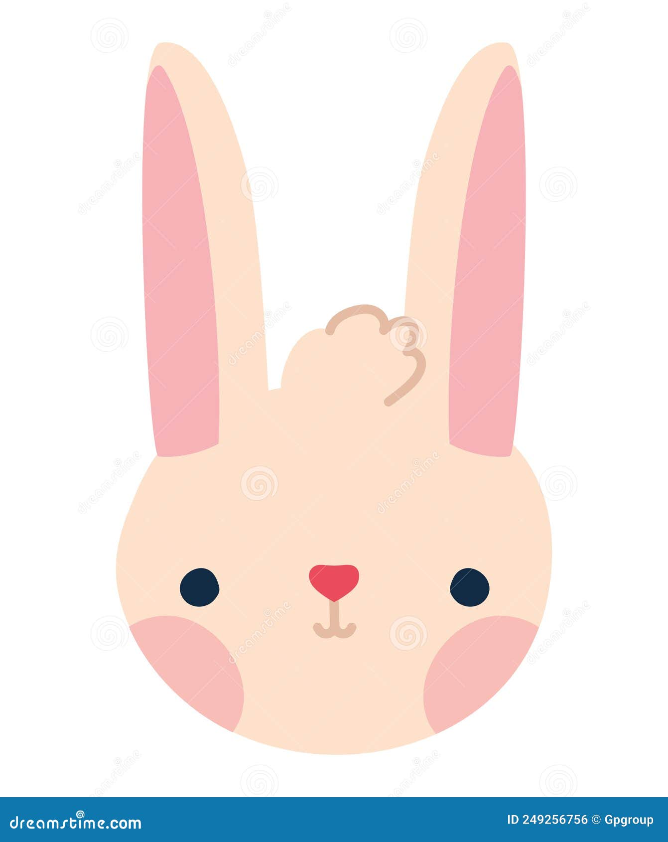 Cow rabbit design stock vector. Illustration of jump - 249256756