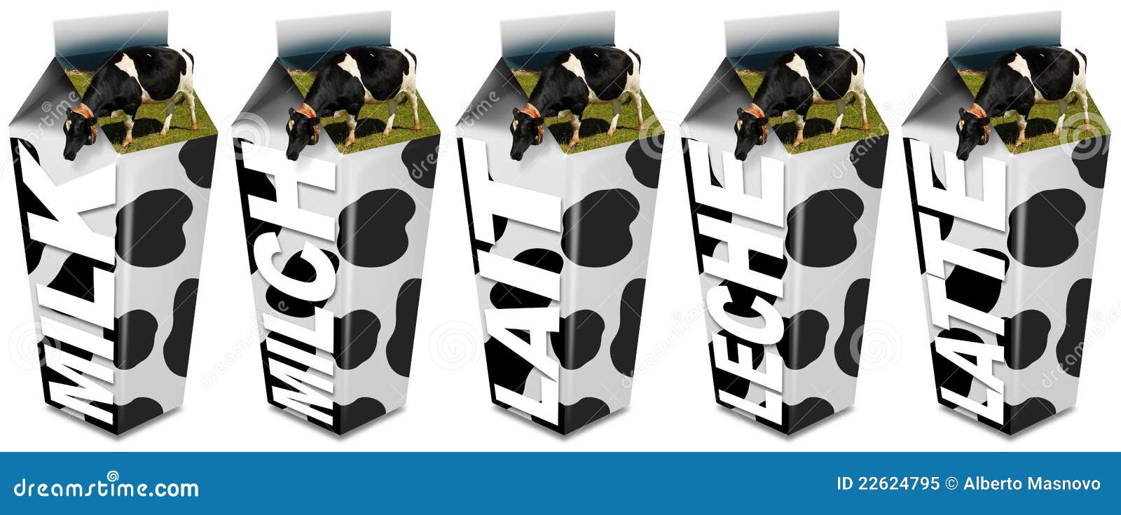 Cow s Milk packaging stock illustration. Illustration of lake - 22624795