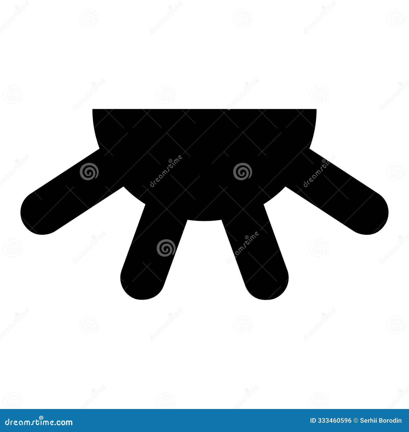Cow S Udder Icon Black Color Vector Illustration Image Flat Style Stock ...