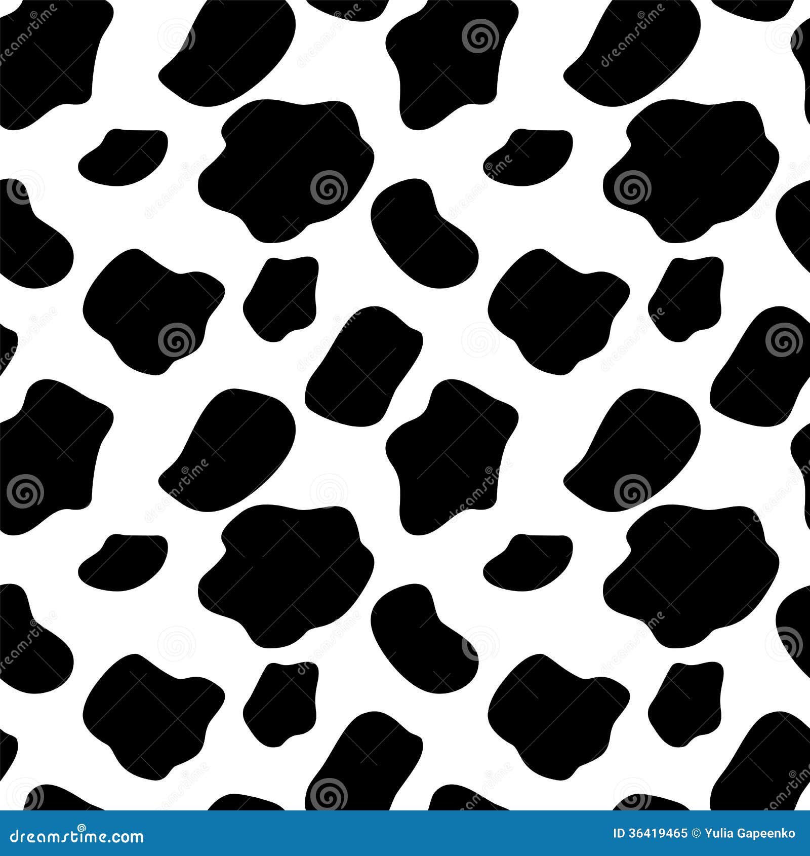 Cow Seamless Pattern Background Vector Stock Vector - Illustration of ...