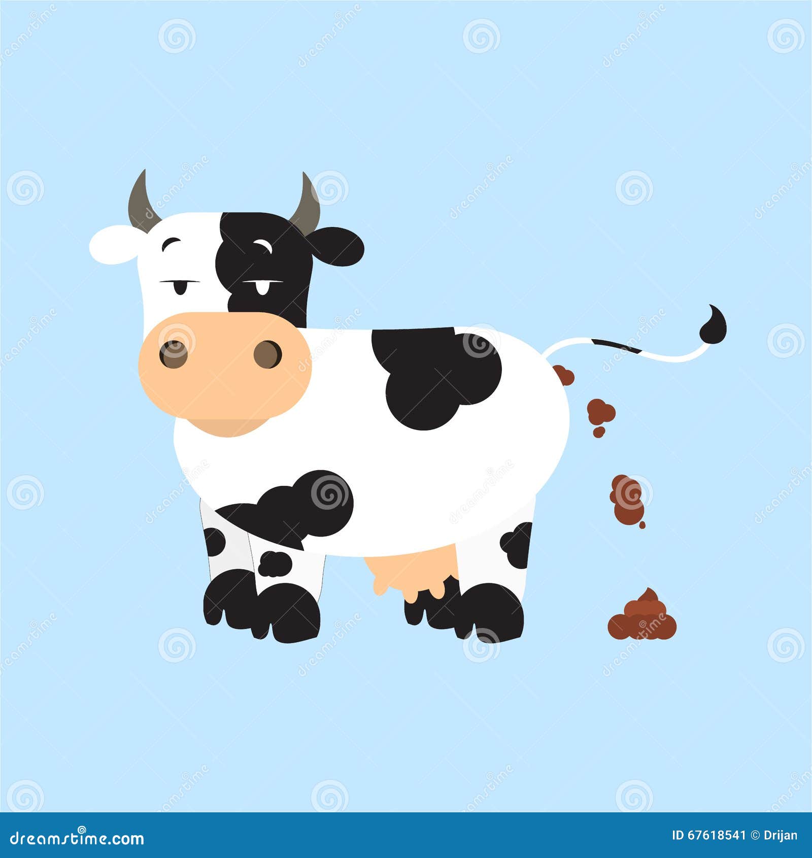 Cow stock vector. Illustration of vector, graphic, milk - 67618541