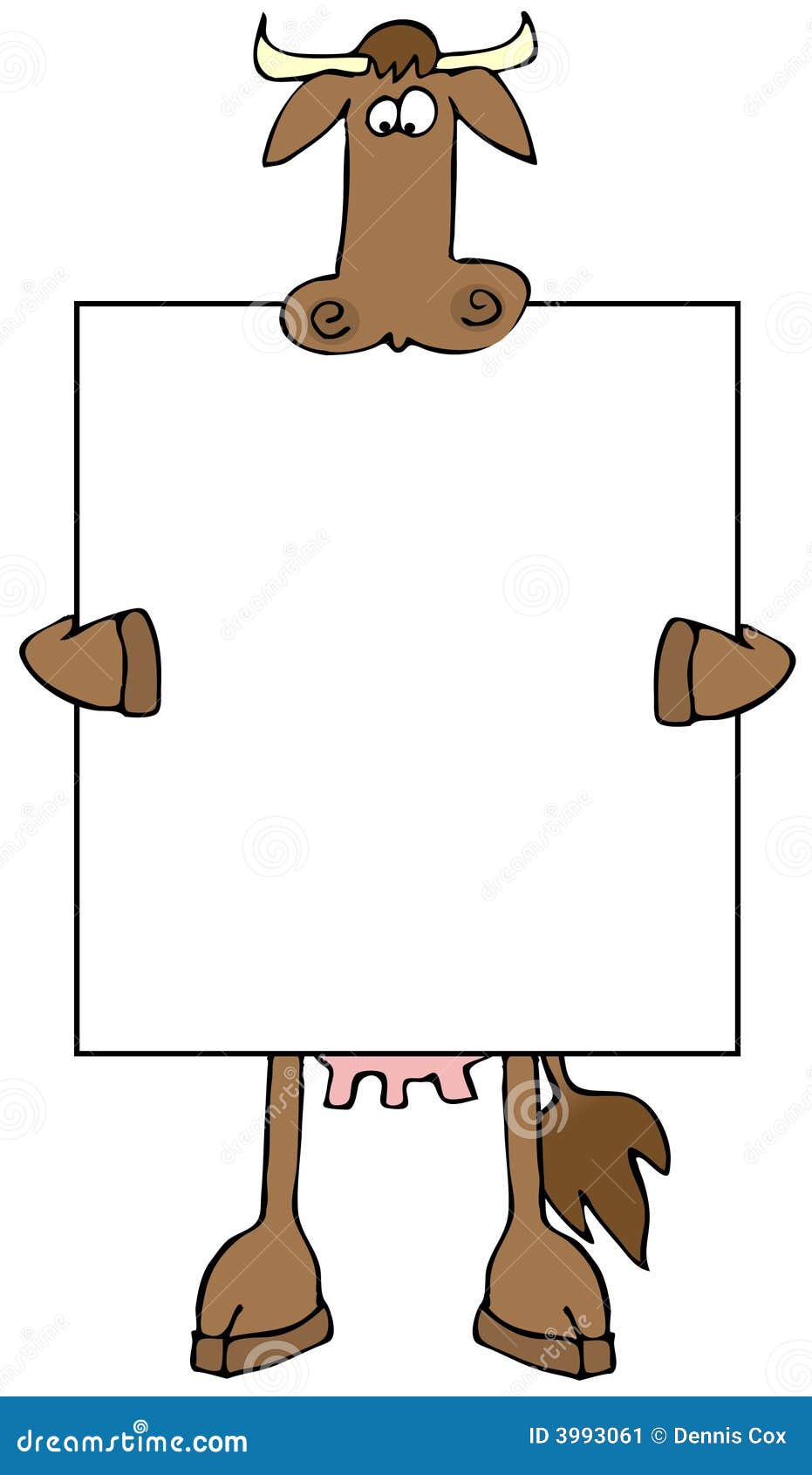 Cow Sign stock illustration. Illustration of horn, farm - 3993061