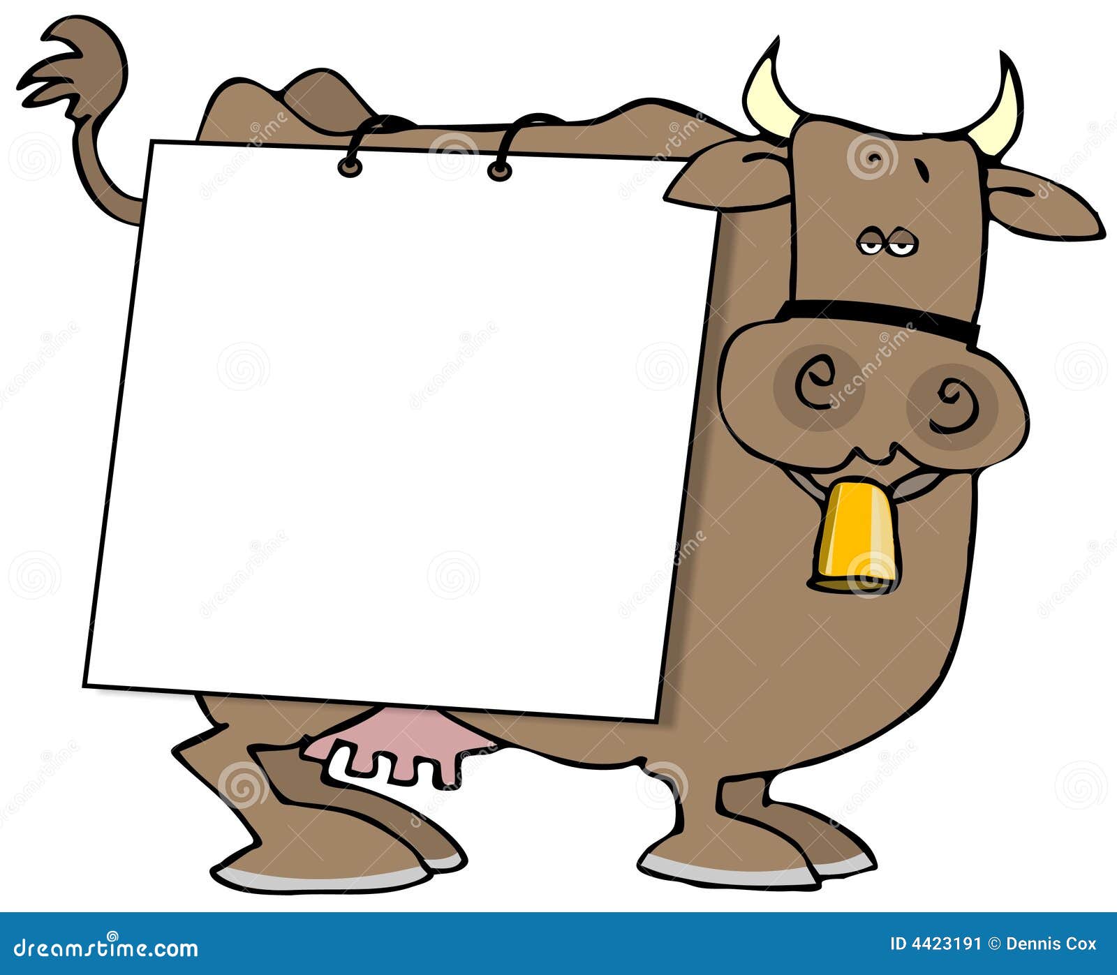 Cow Sign stock illustration. Illustration of hoof, sign - 4423191
