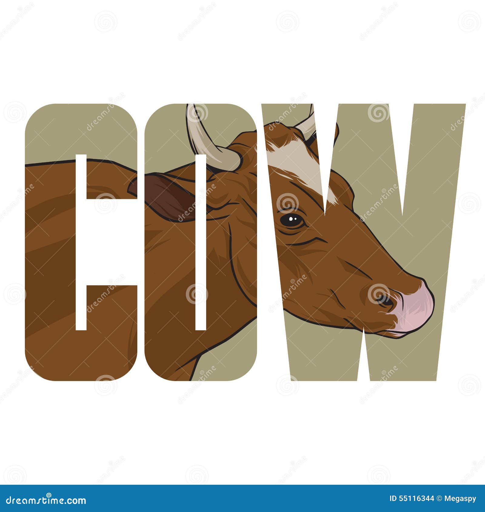 Cow sign stock vector. Illustration of promotion, insignia - 55116344