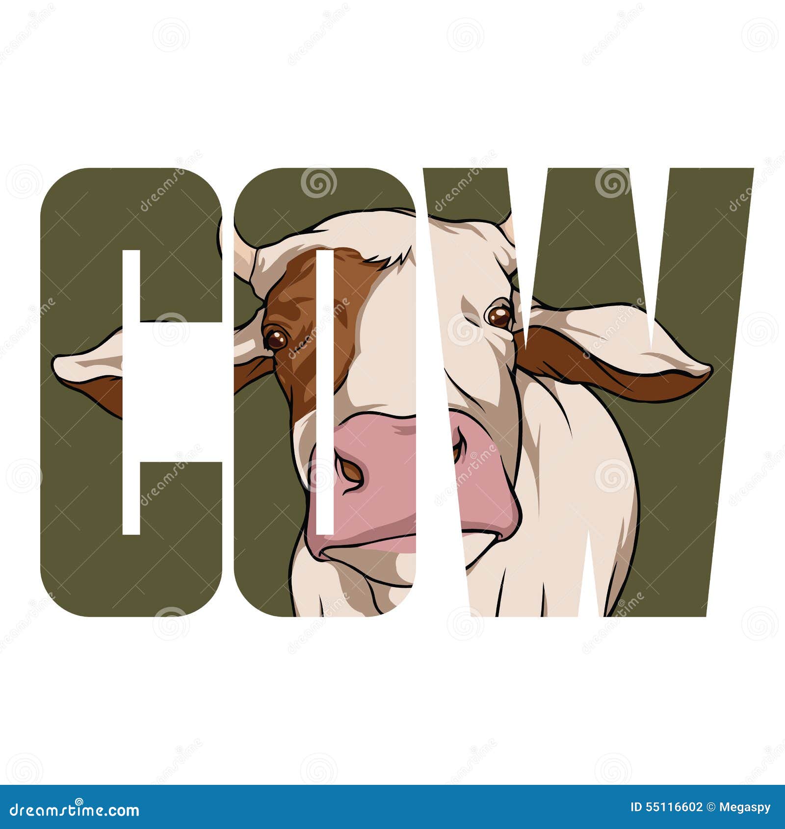 Cow sign stock vector. Illustration of decoration, sign - 55116602