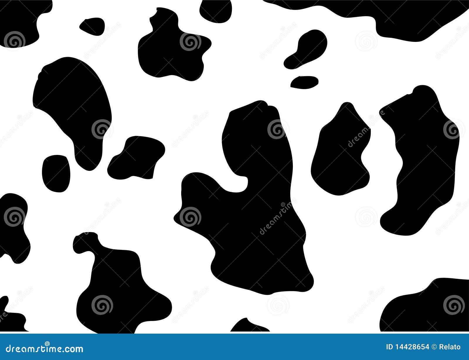 Cow skin stock vector. Illustration of cattle, calf, pattern - 14428654