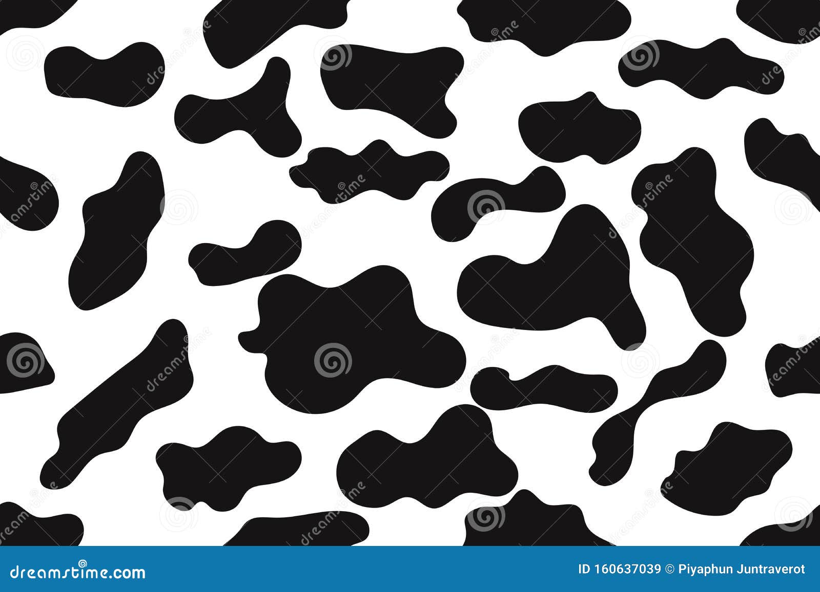 Cow Skin Print Seamless Pattern Graphics Cow Skin Background Stock ...