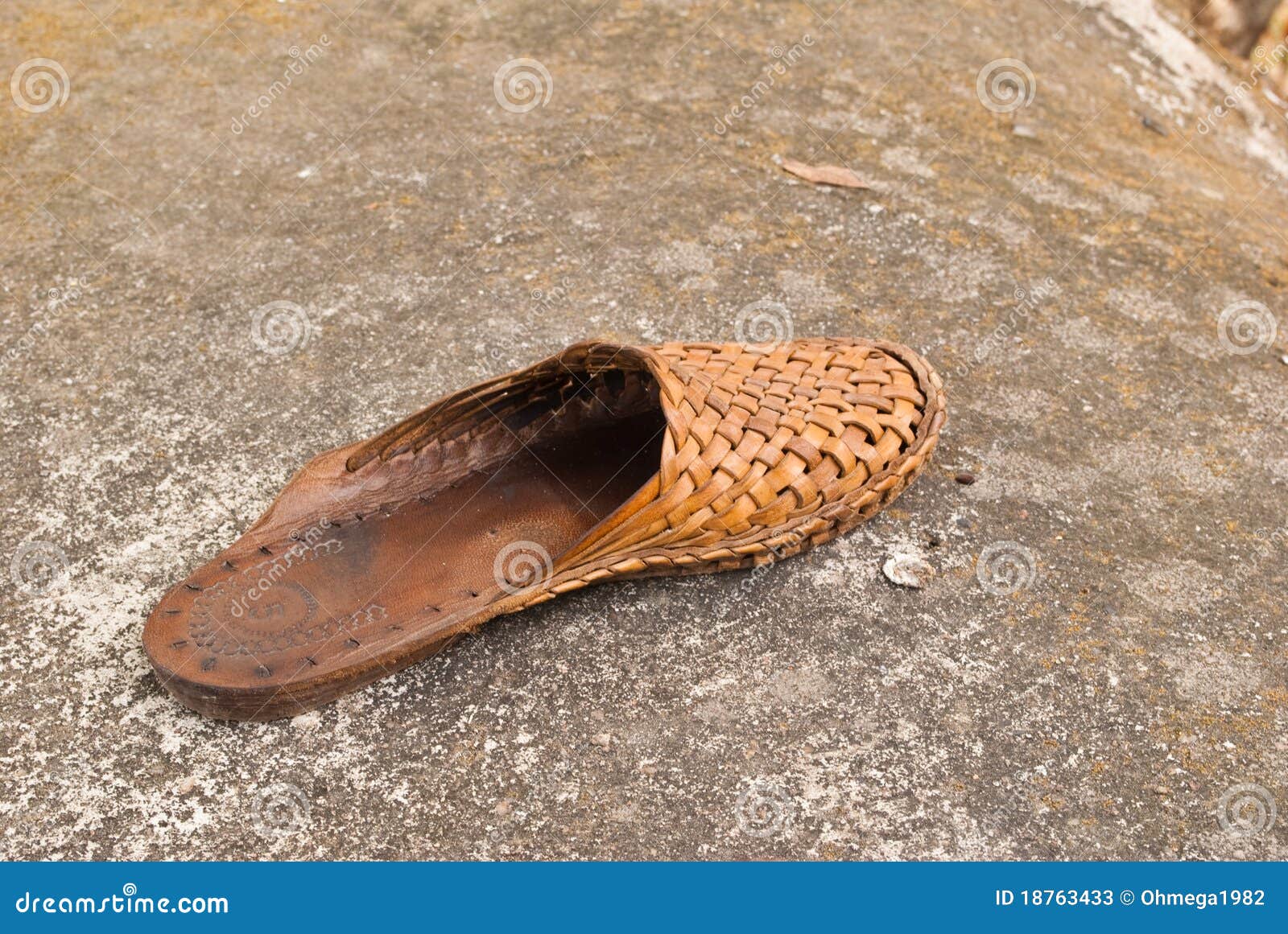 Cow Skin Shoes on the Wall. Stock Image - Image of boot, leather: 18763433