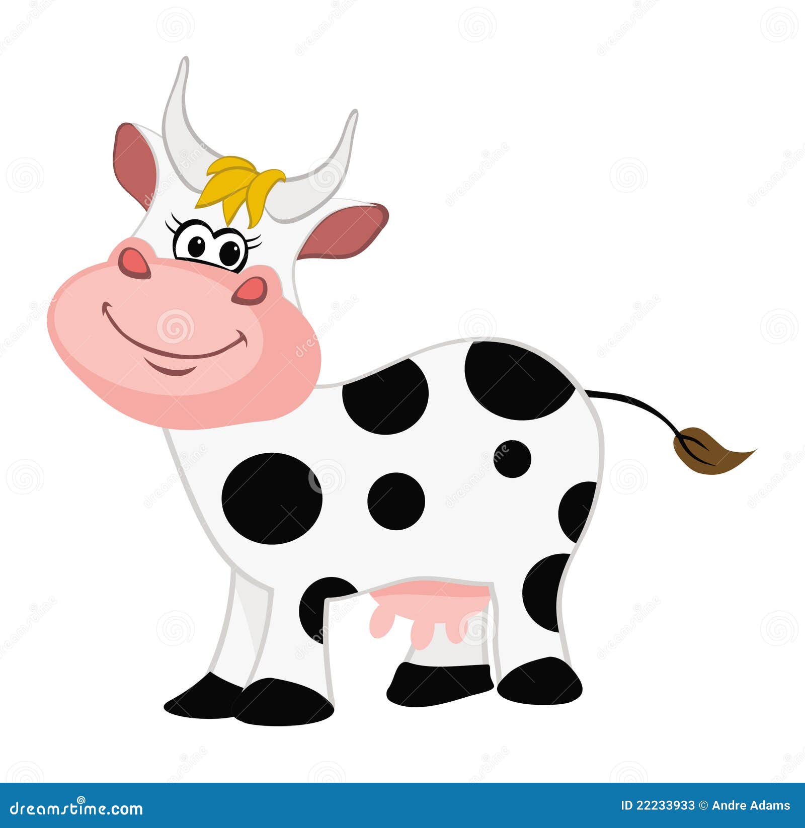 Cow smiling stock illustration. Illustration of horns - 22233933