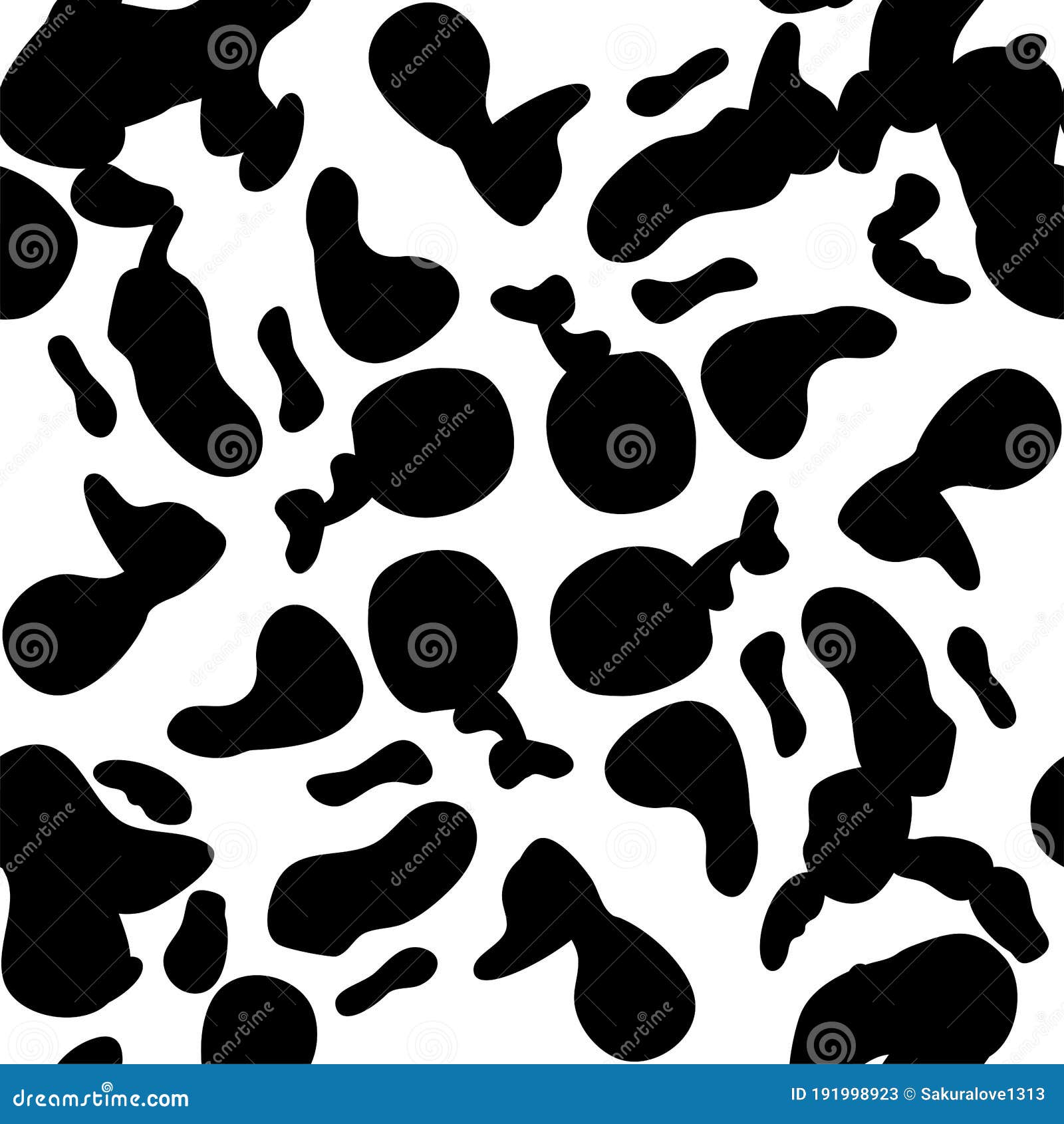 Cow Spots Seamless Pattern. Endless Texture Wallpaper,printing on ...