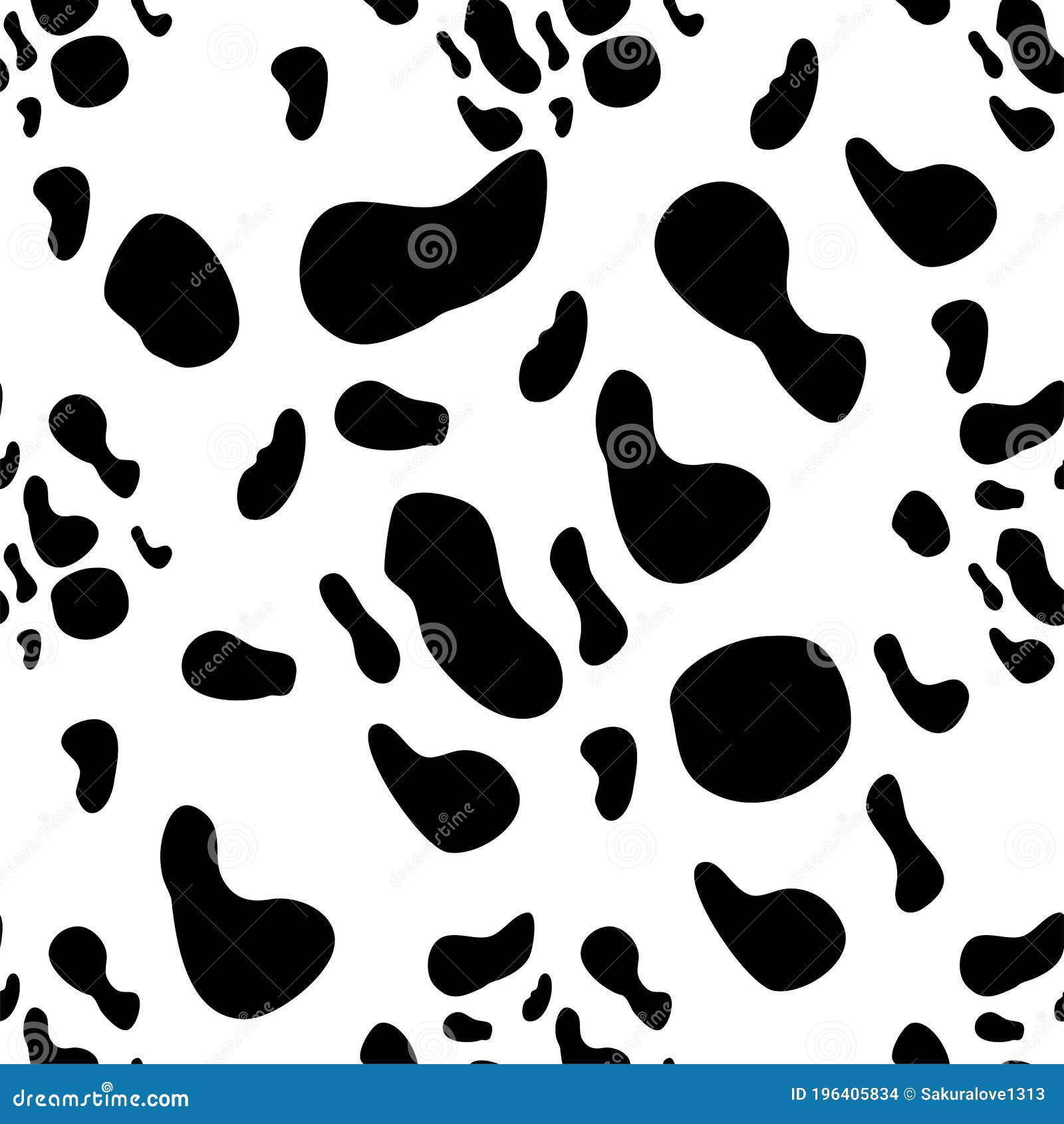 Cow Spots Seamless Pattern. Endless Texture Wallpaper,printing on ...