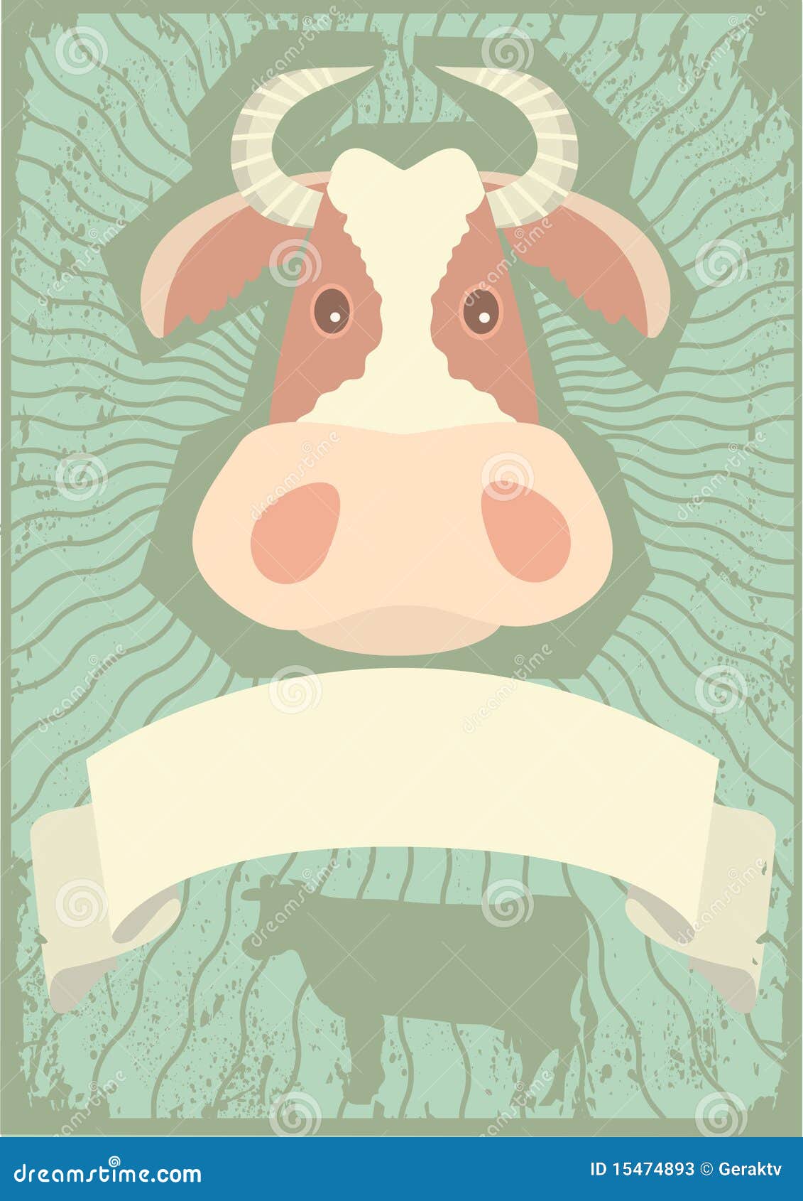 Cow symbol stock vector. Illustration of drawing, market - 15474893