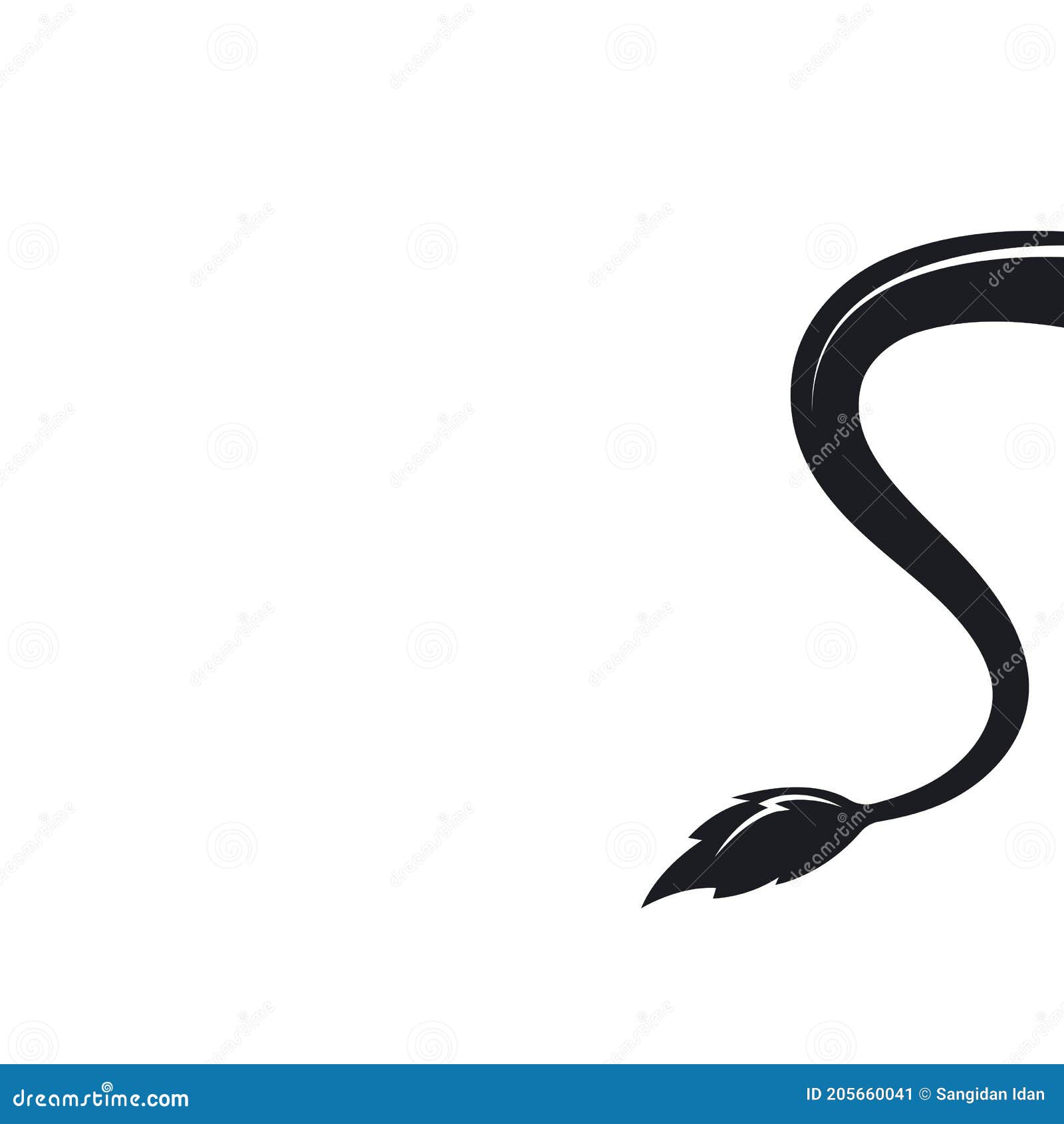 Cow Tail Icon Vector Illustration Template Stock Vector - Illustration ...