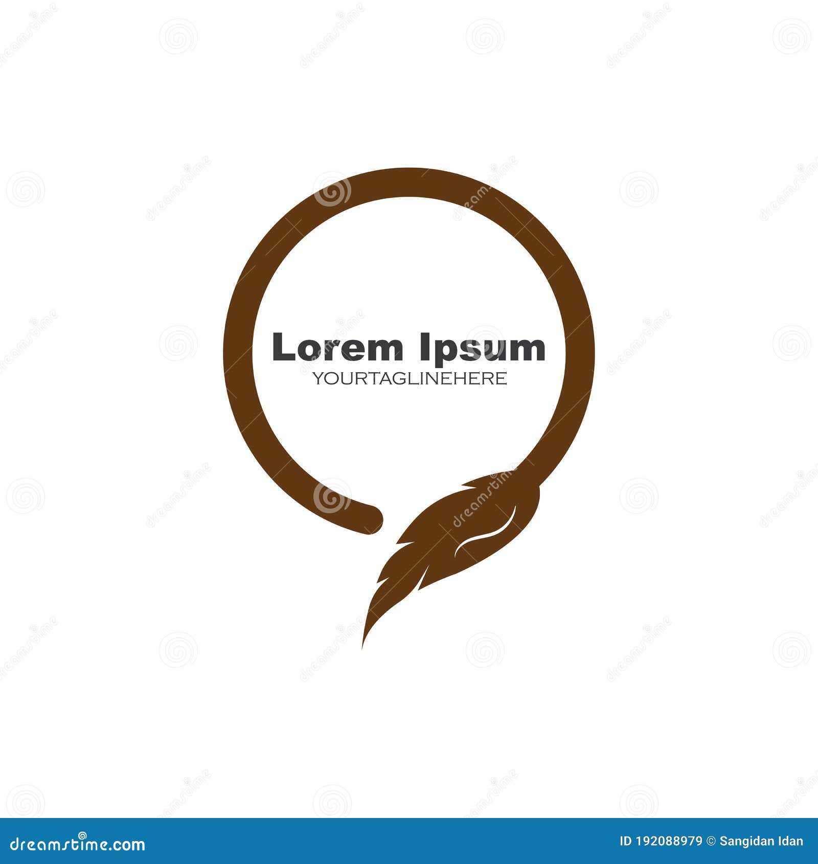 Cow Tail Logo Vector Illustration Template Stock Vector - Illustration ...